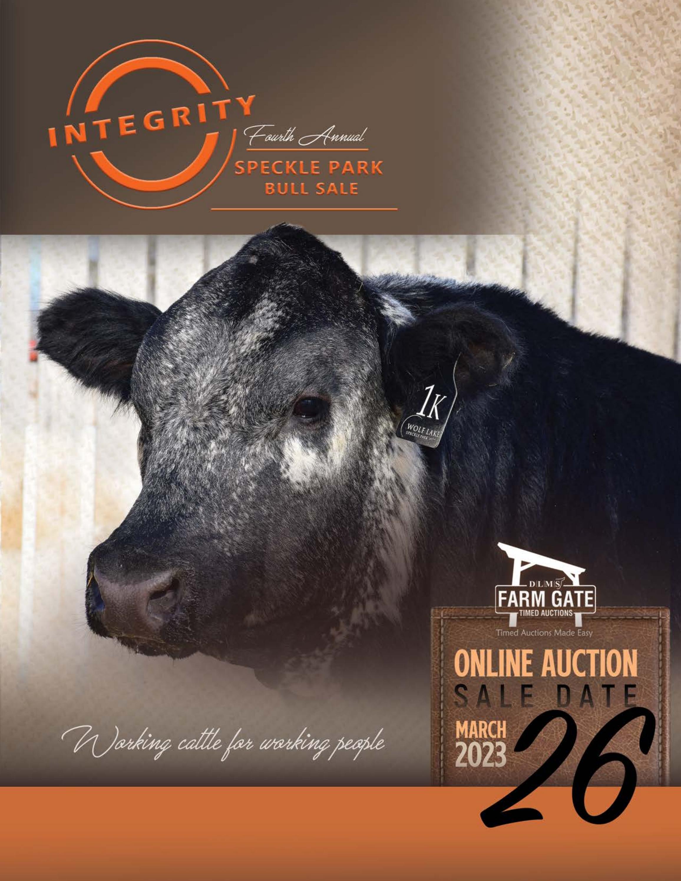 Integrity Speckle Park Bull & Female Sale - DLMS Farm Gate Timed ...