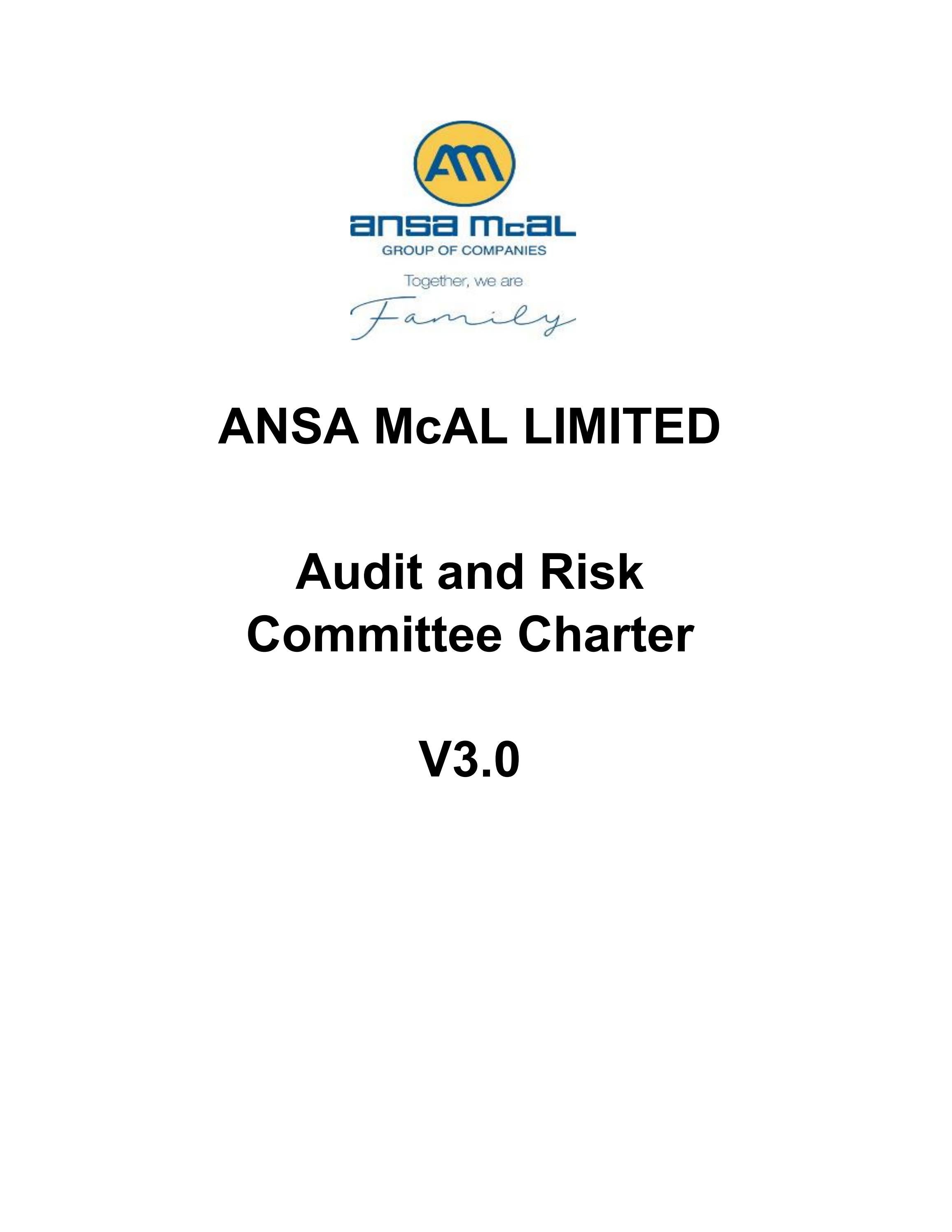 Audit & Risk Committee Charter by ANSA McAL Group of Companies - Issuu
