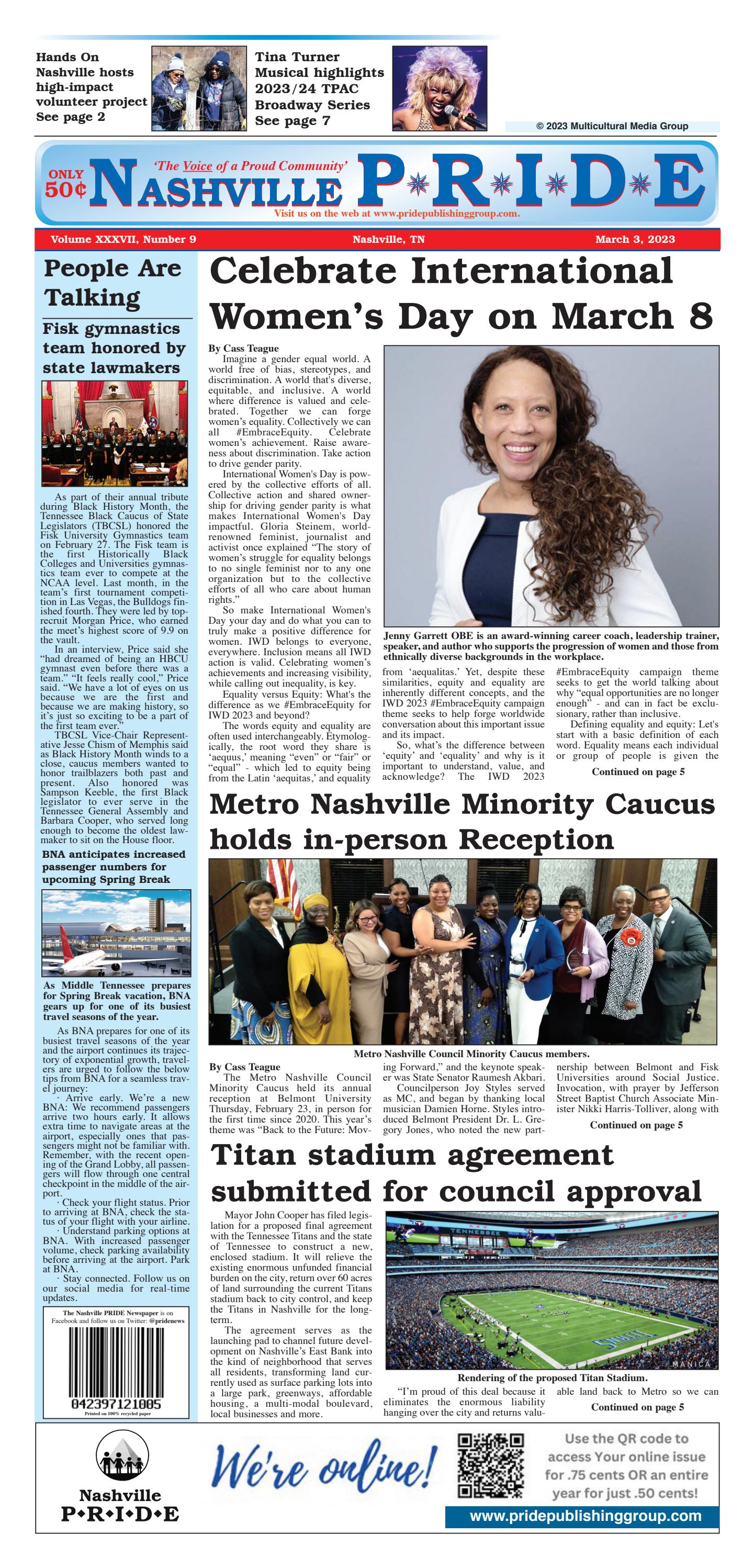 Nashville PRIDE March 3, 2023 by Nashville Pride Newspaper - Issuu