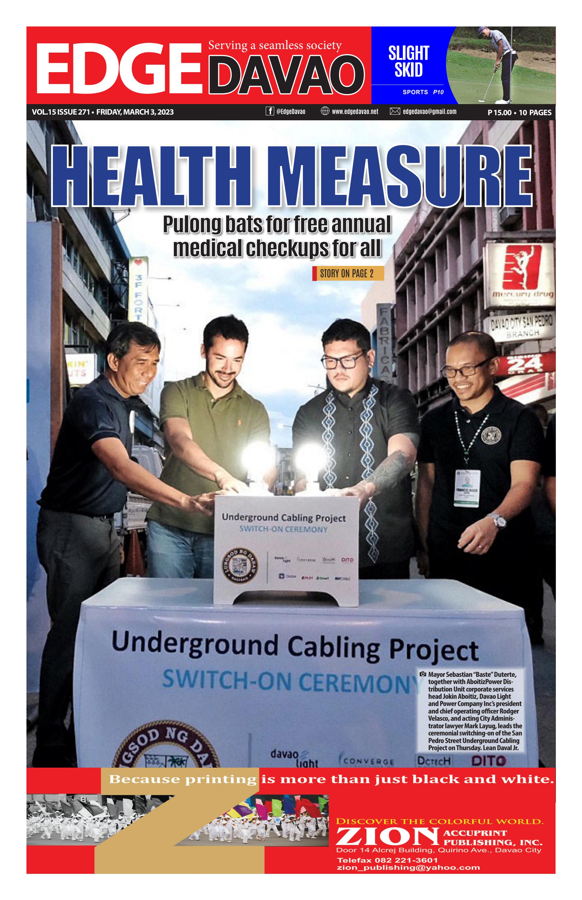 Edge Davao Vol. 15 Issue 271 | Friday, March 3, 2023 by Edge Davao The Business Paper - Issuu