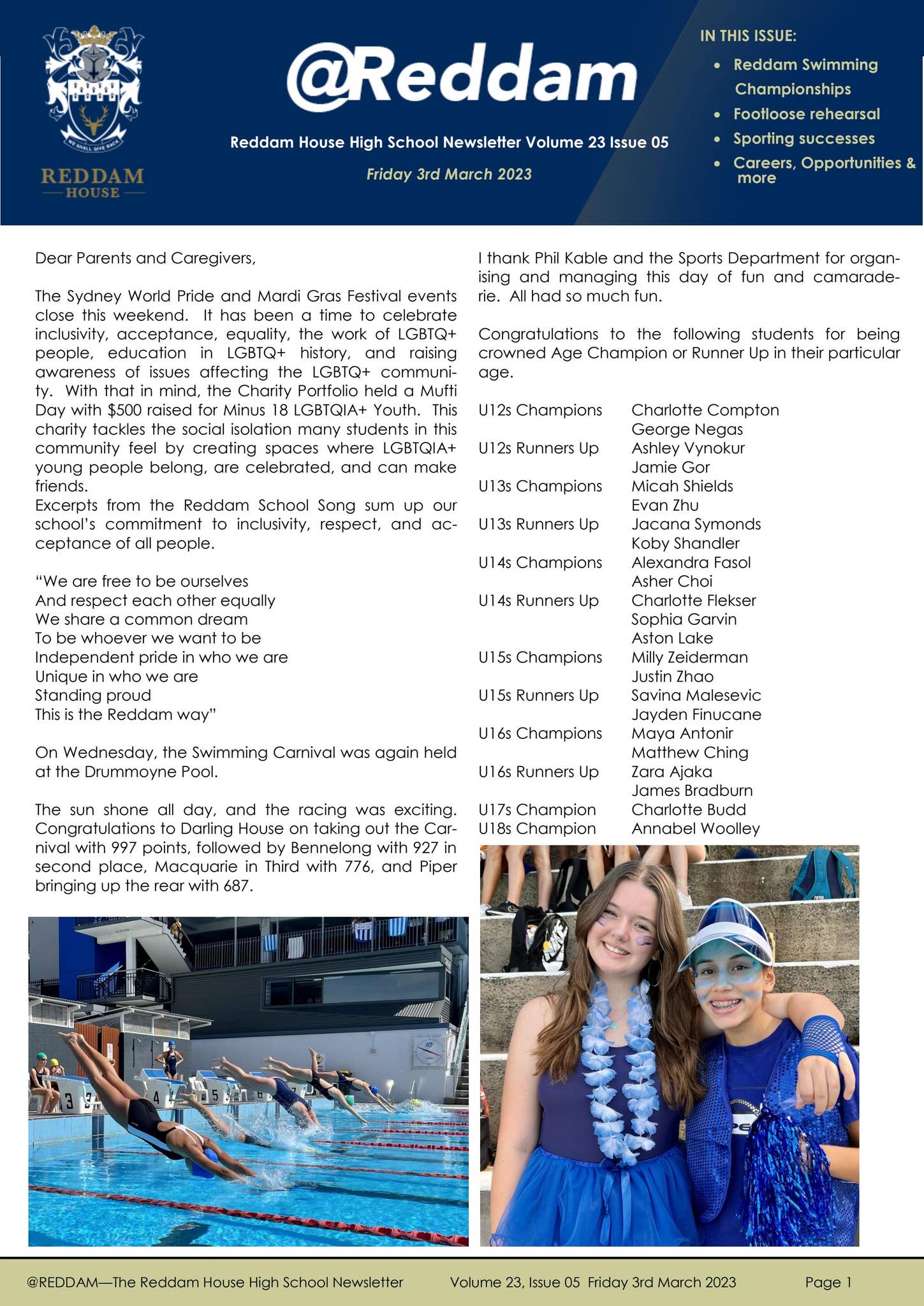 Reddam House High School Newsletter Vol 23 Issue 5 by Reddam House ...