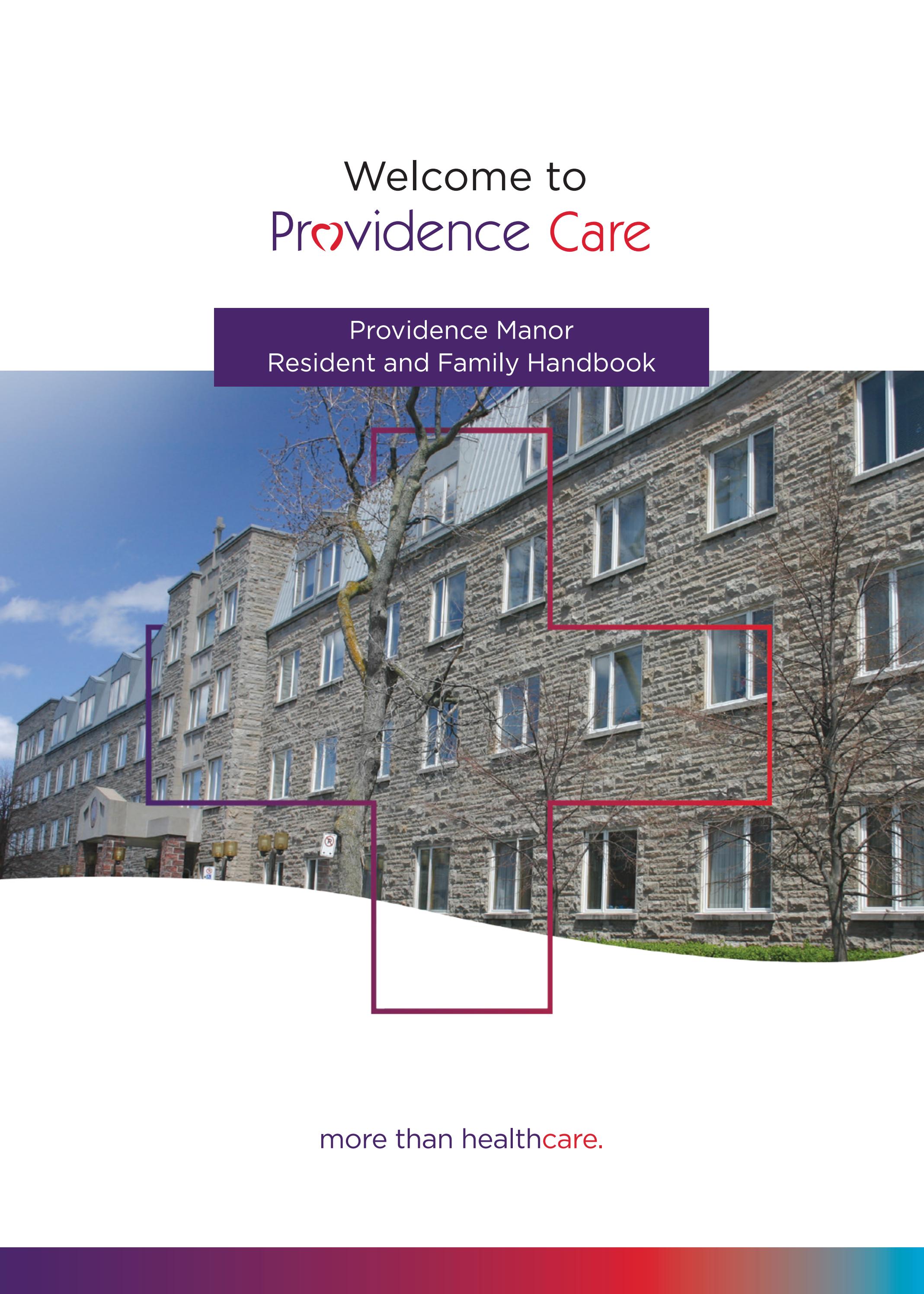 Providence Care - Providence Manor Resident and Family Handbook by ...