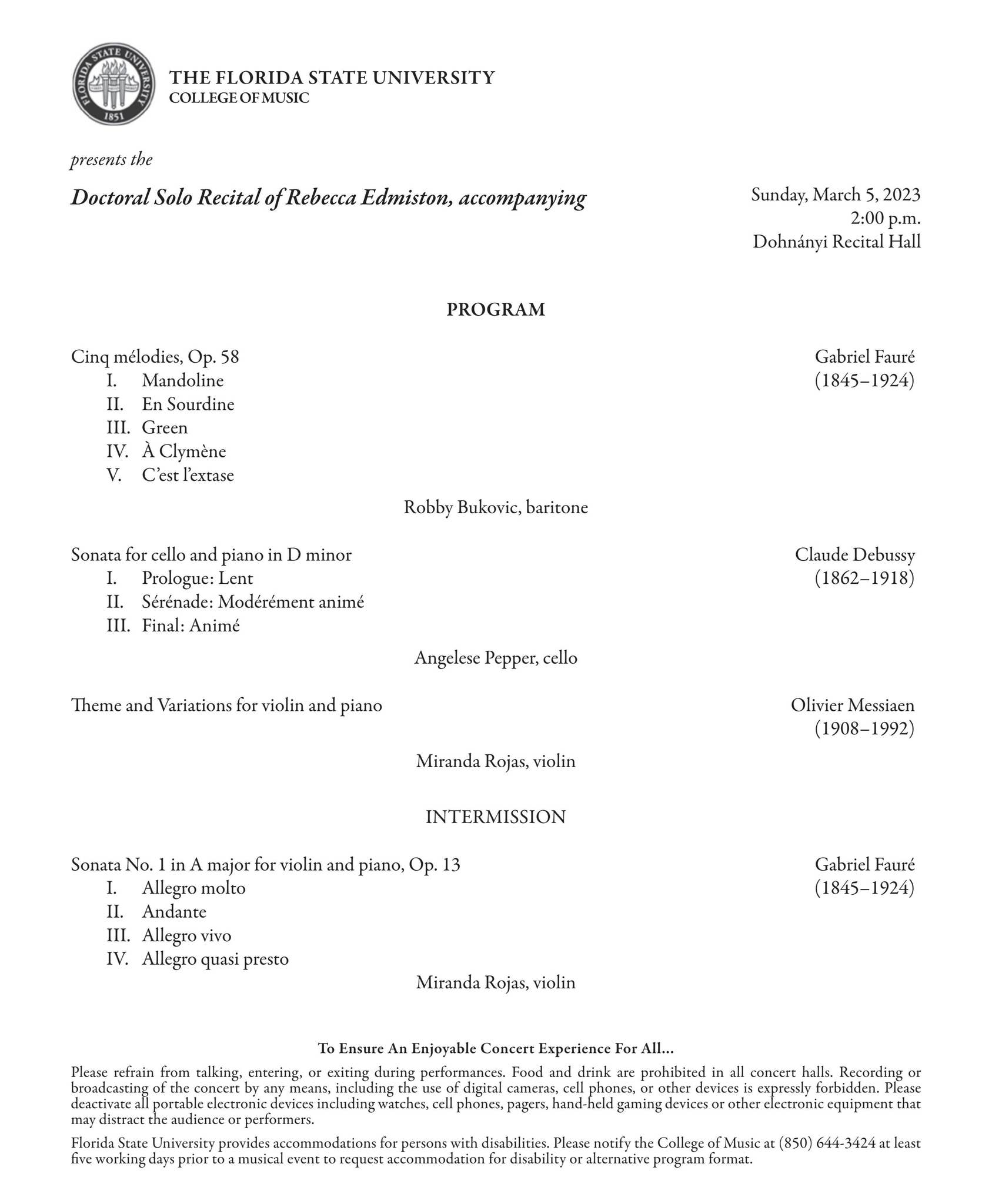 20230305_Edmiston by Florida State University College of Music - Issuu