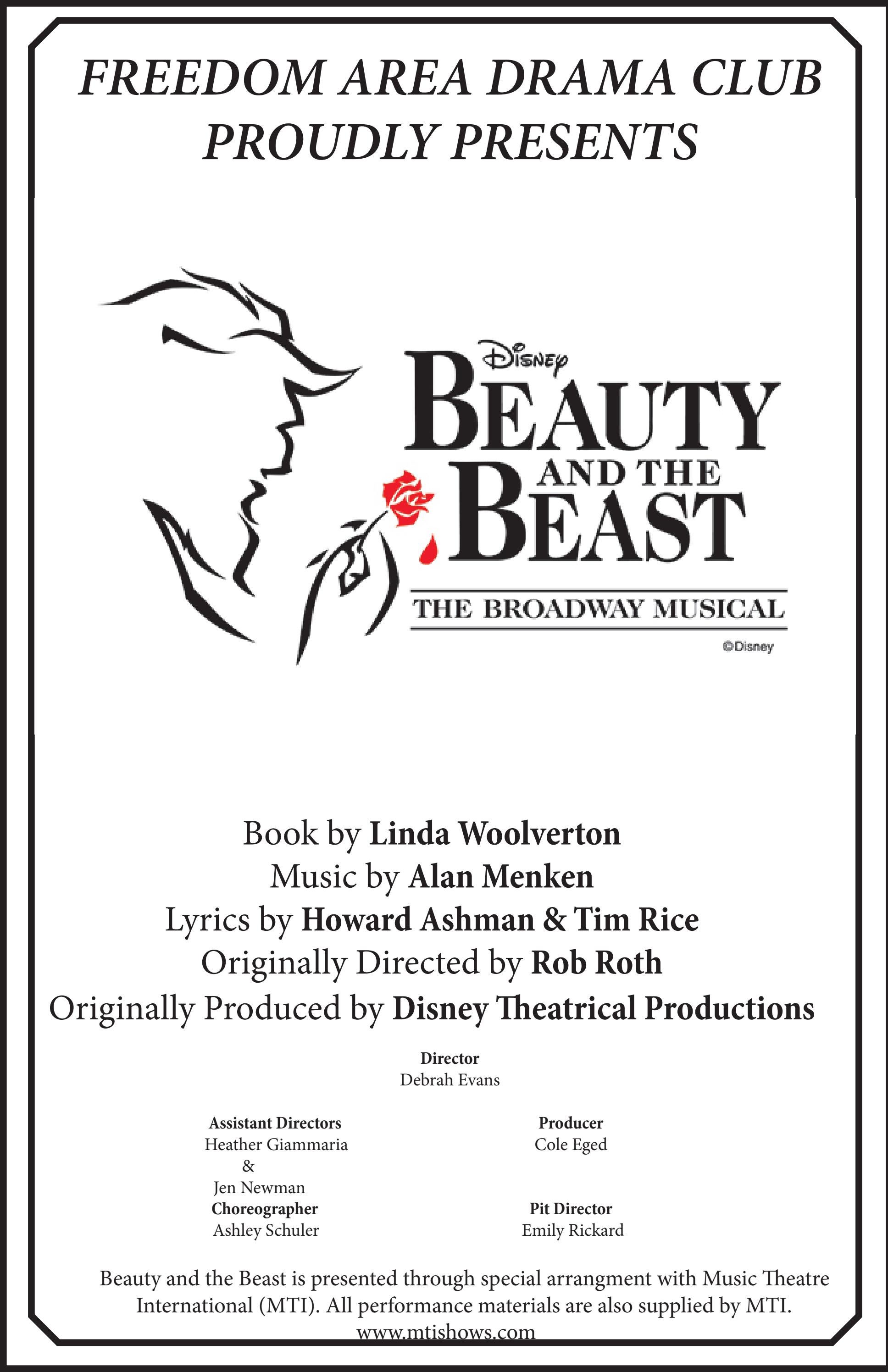 Beauty and the Beast Program by Cole Eged - Issuu