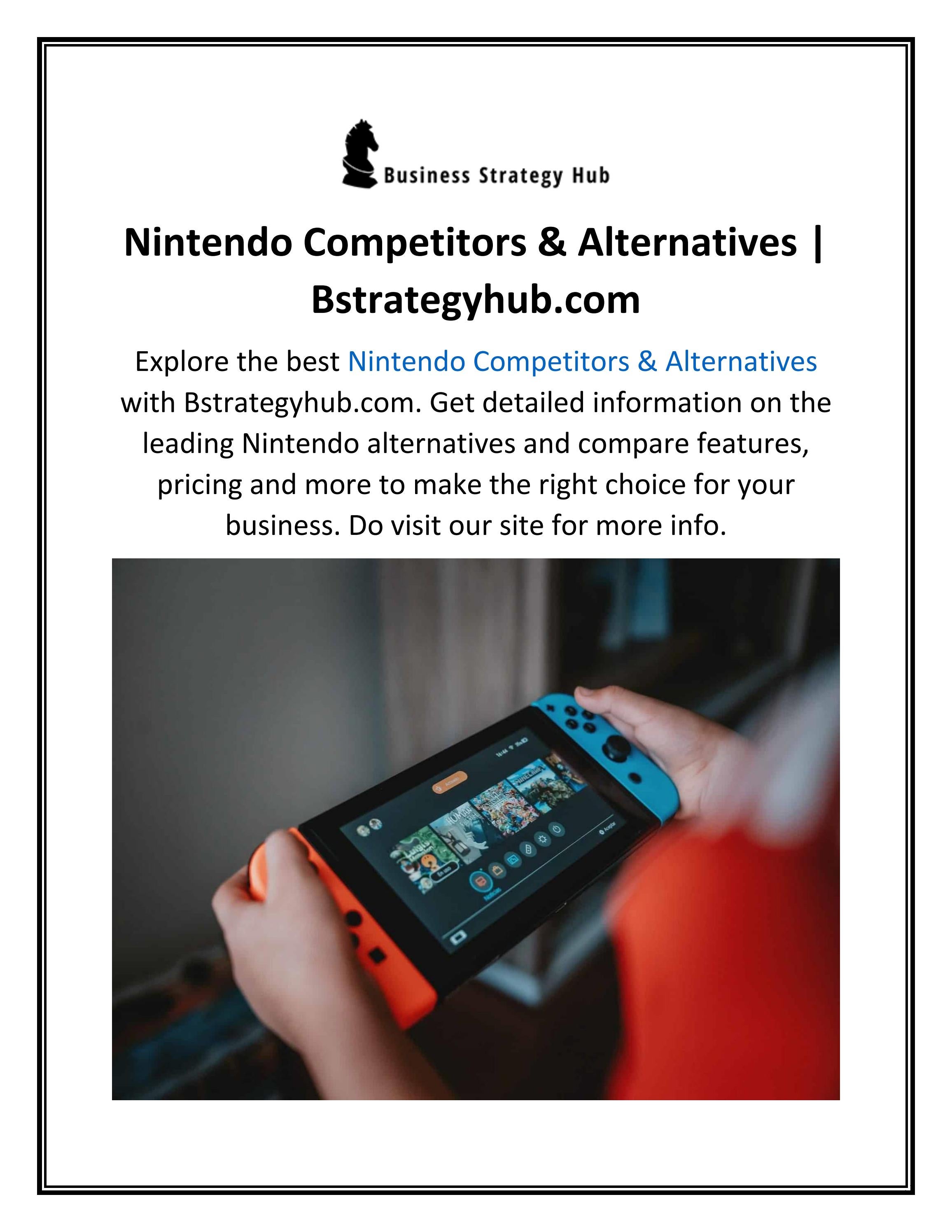 Nintendo Competitors & Alternatives | Bstrategyhub.com by bstrategyhub ...
