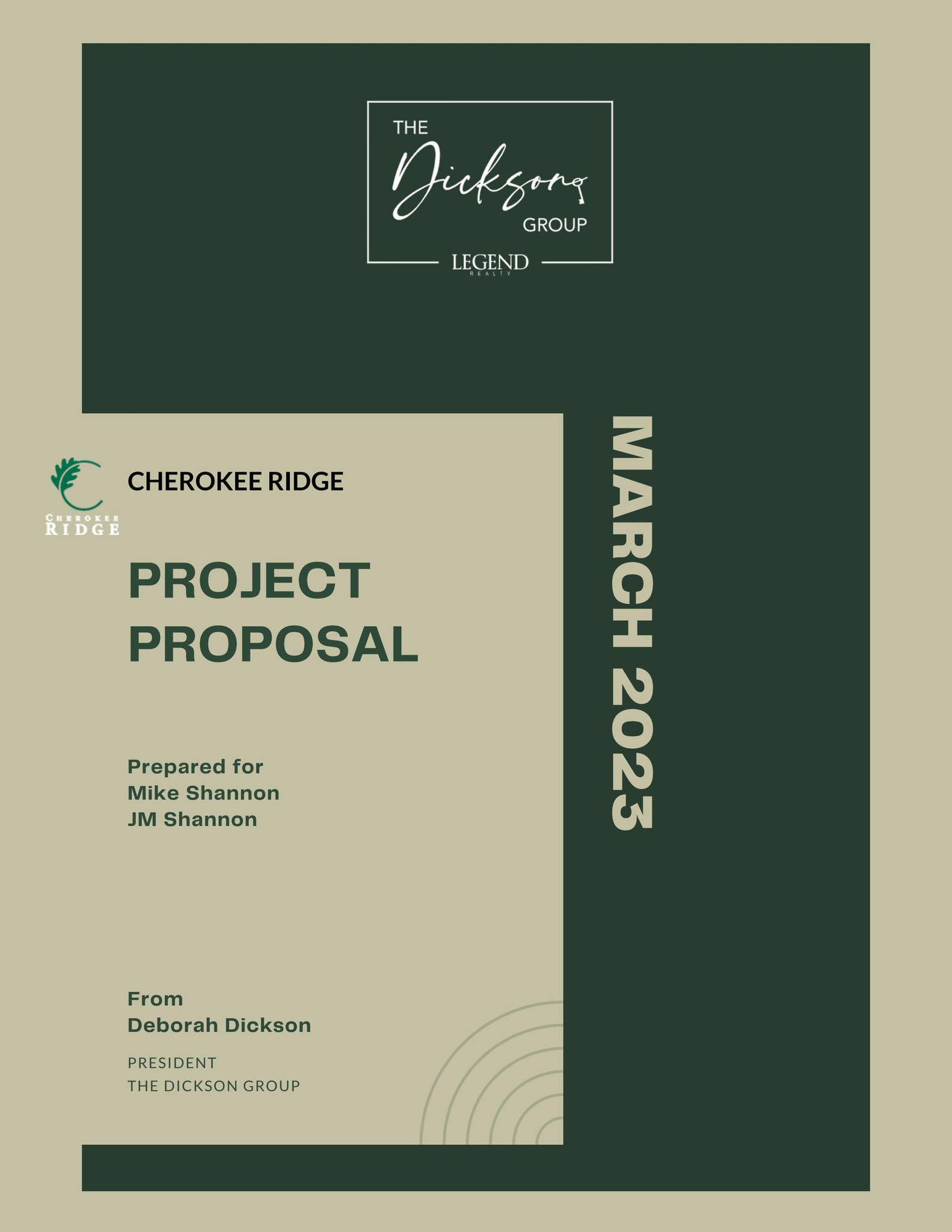 Cherokee Ridge Proposal by Deborah Dickson - Issuu