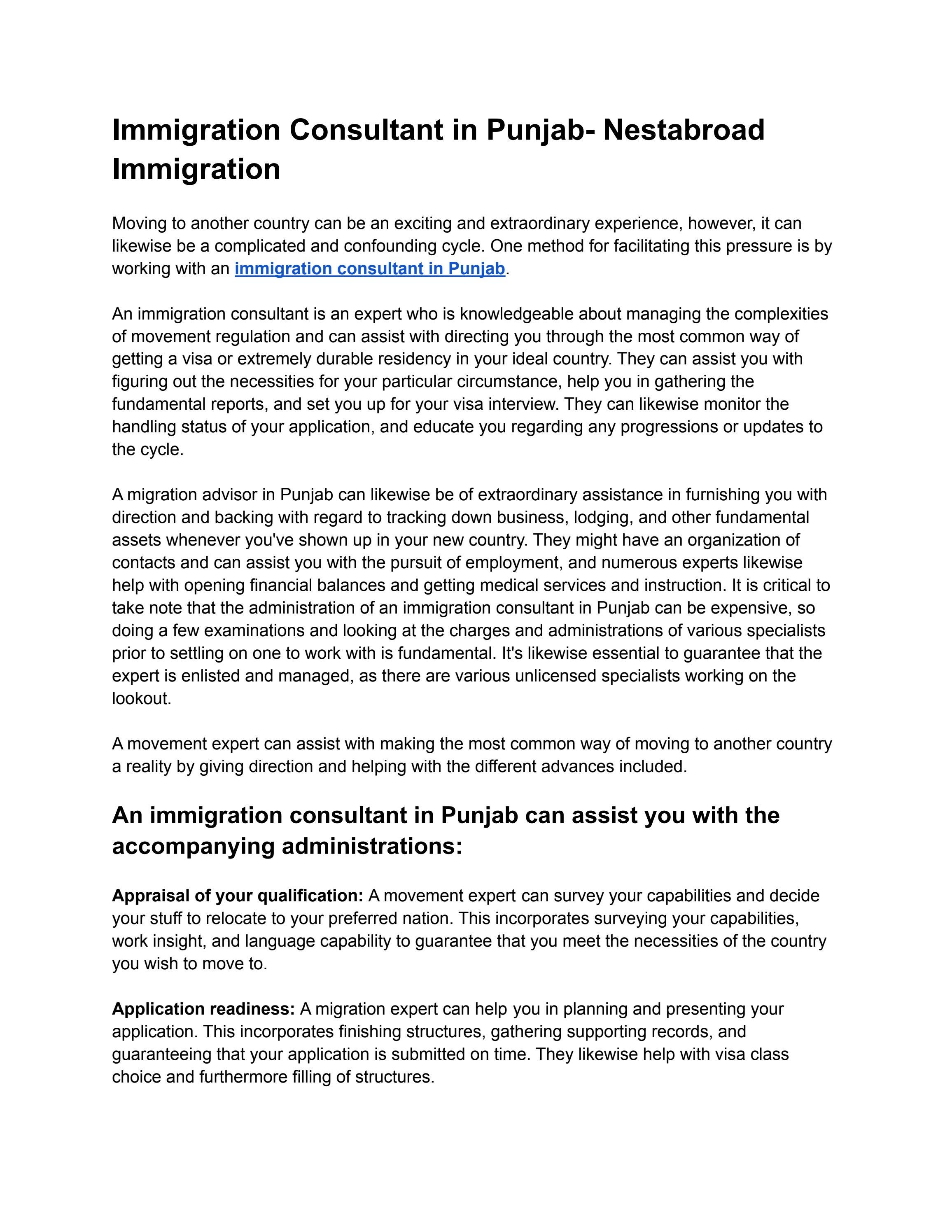 Immigration Consultant In Punjab Nestabroad Immigration By Nestabroad immigration-consultant-in-punjab-nestabroad-immigration-by-nestabroad