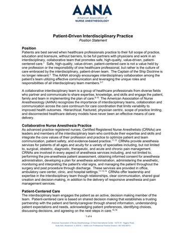 Patient-Driven Interdisciplinary Practice by aanapublishing - Issuu