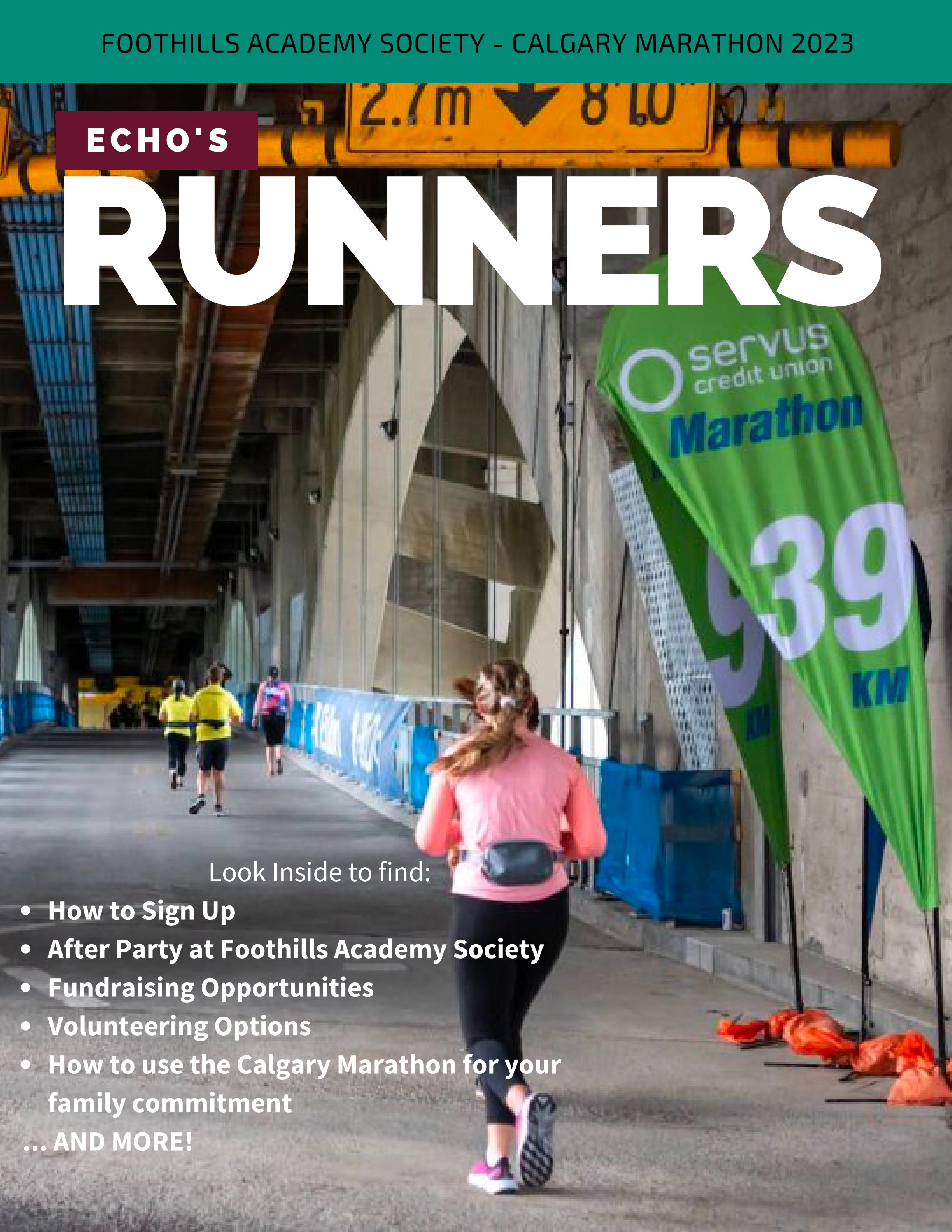 Echo's Runners - Calgary Marathon Magazine by foothillsacademyyyc - Issuu