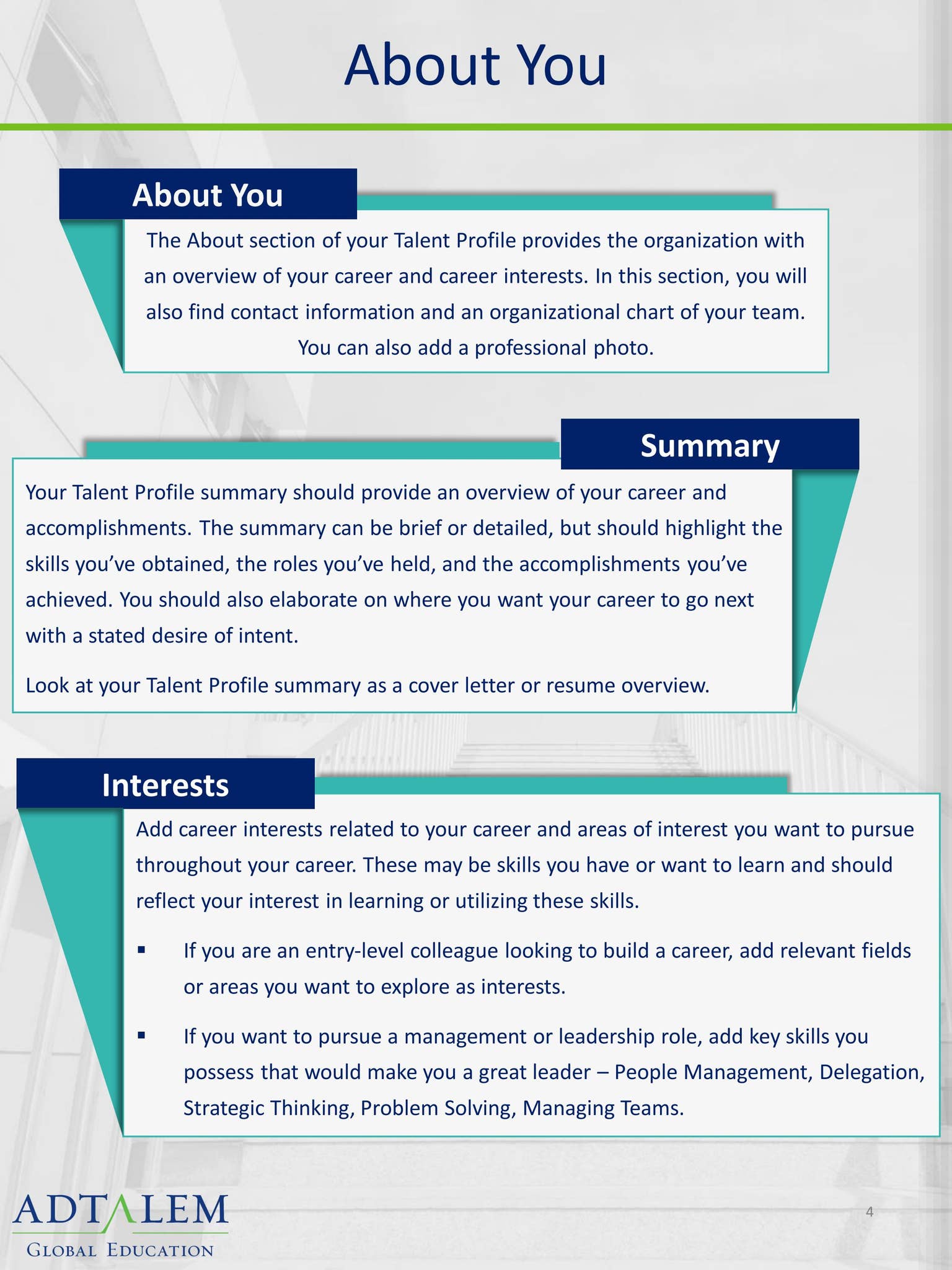 Connecting You To Your Career - Developing Your Talent Profile by Adtalem - Issuu