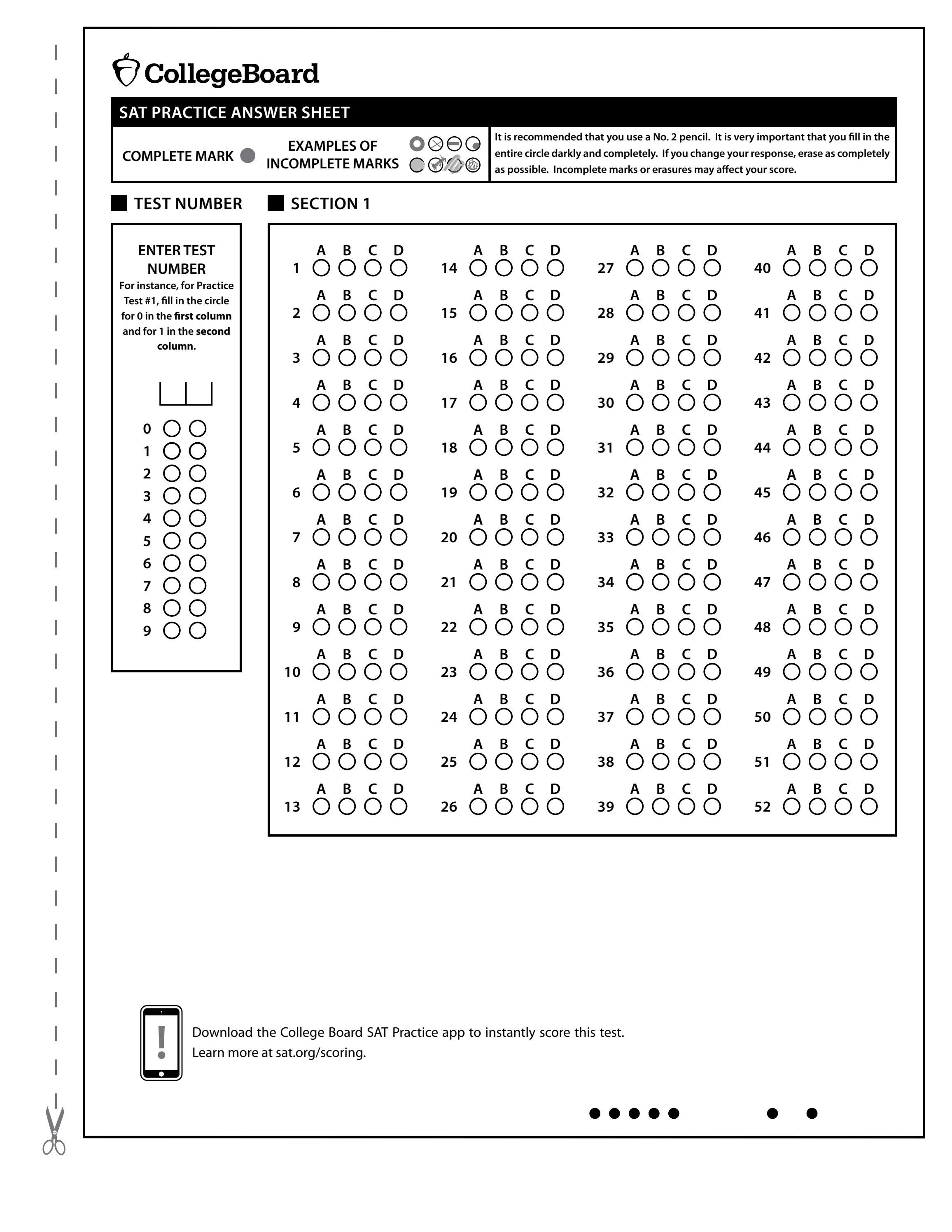 SAT Score Sheet by tornamedia - Issuu
