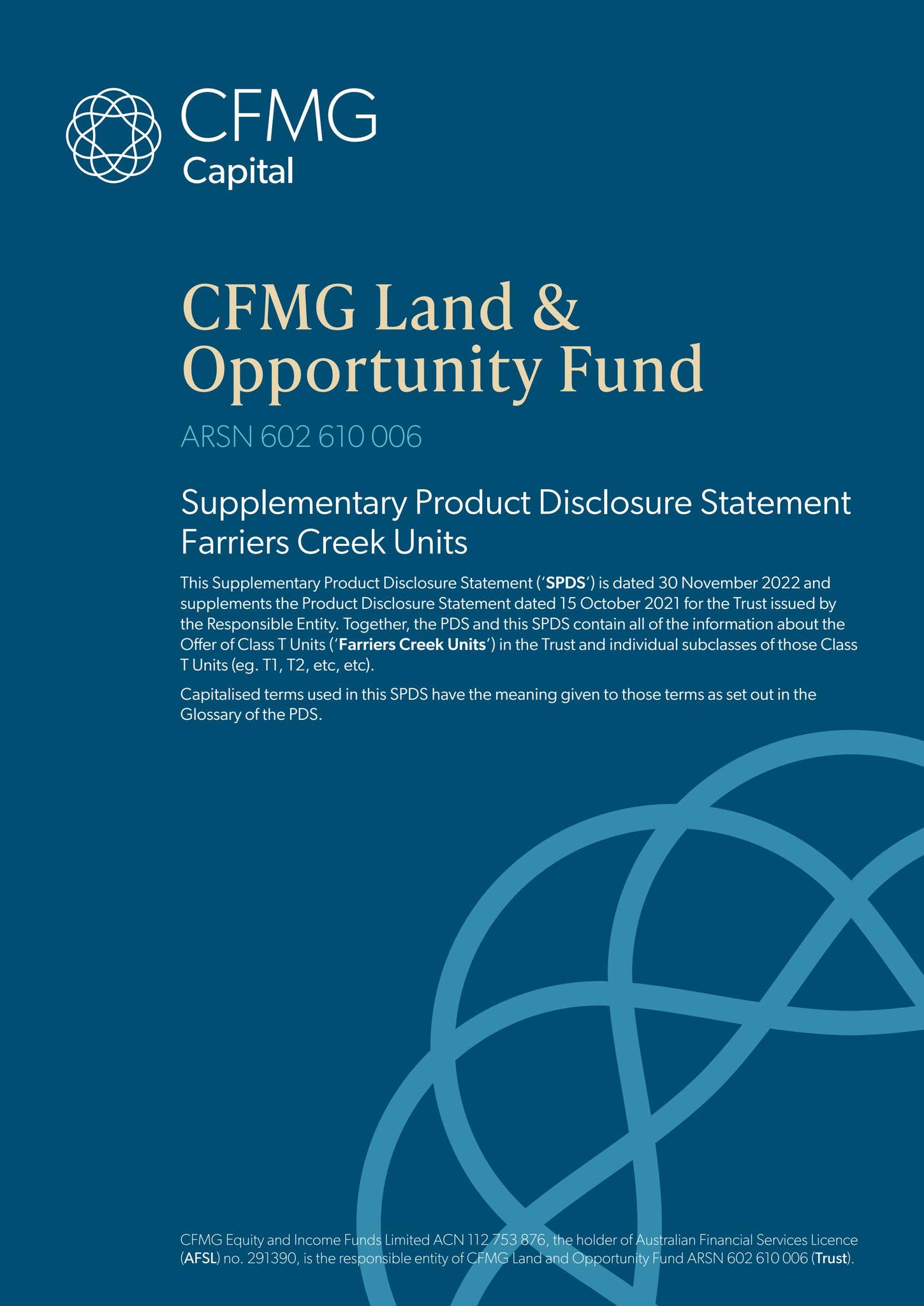 CFMG Land & Opportunity Fund - Farriers Creek SPDS by CFMG_Capital - Issuu