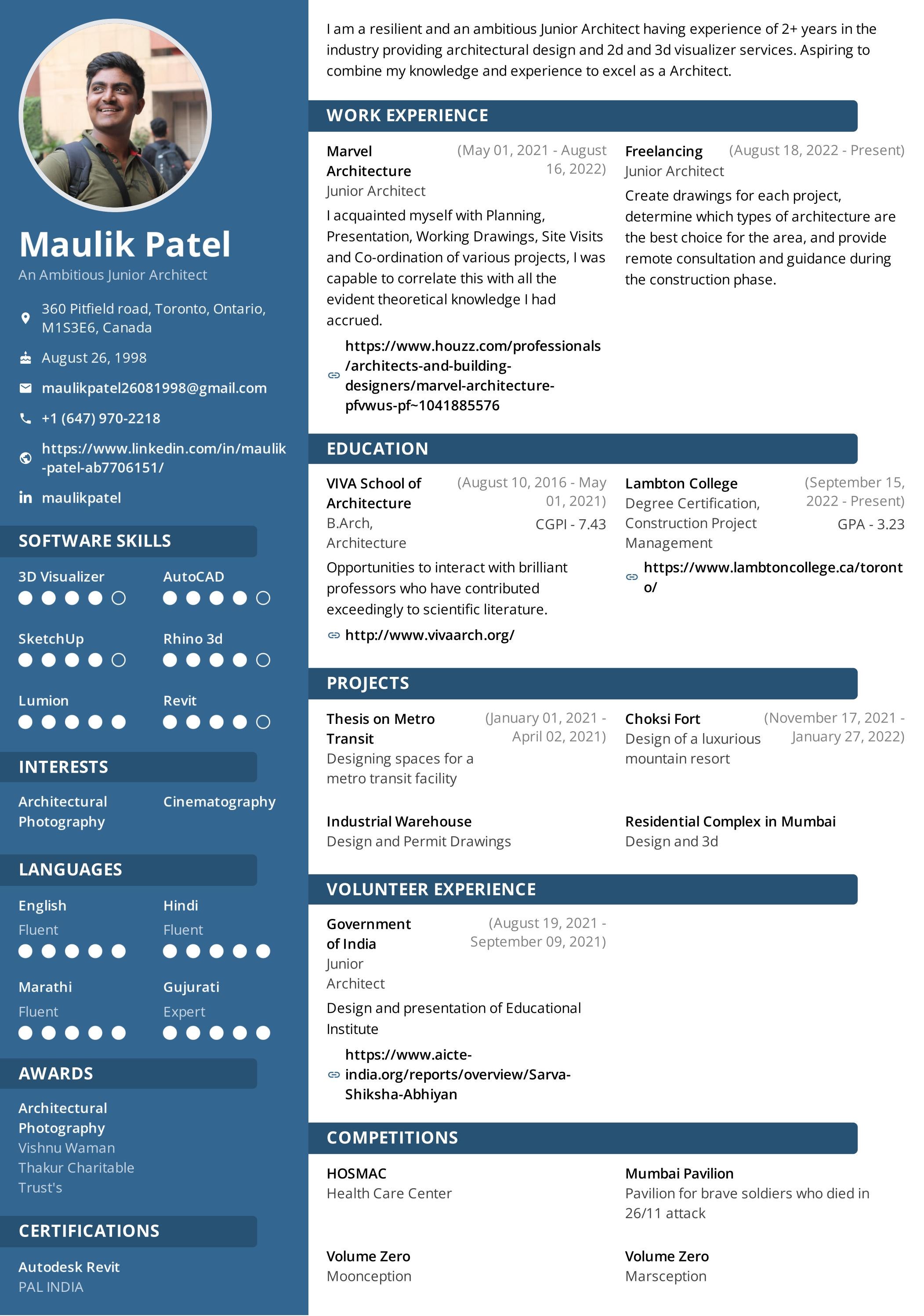 RESUME by maulikpatel26081998 - Issuu