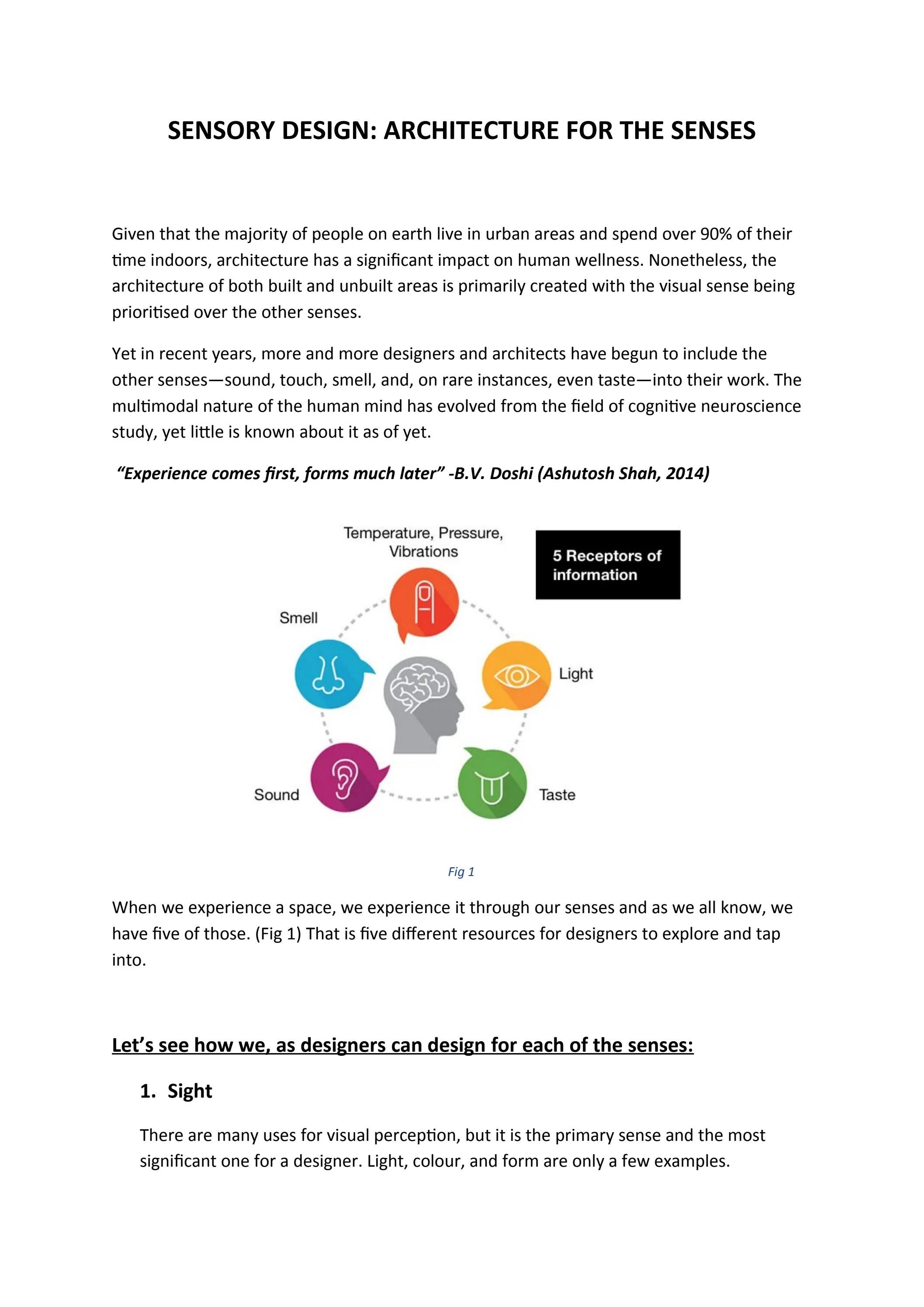 Multi Sensory Design by Raveena Bathija - Issuu
