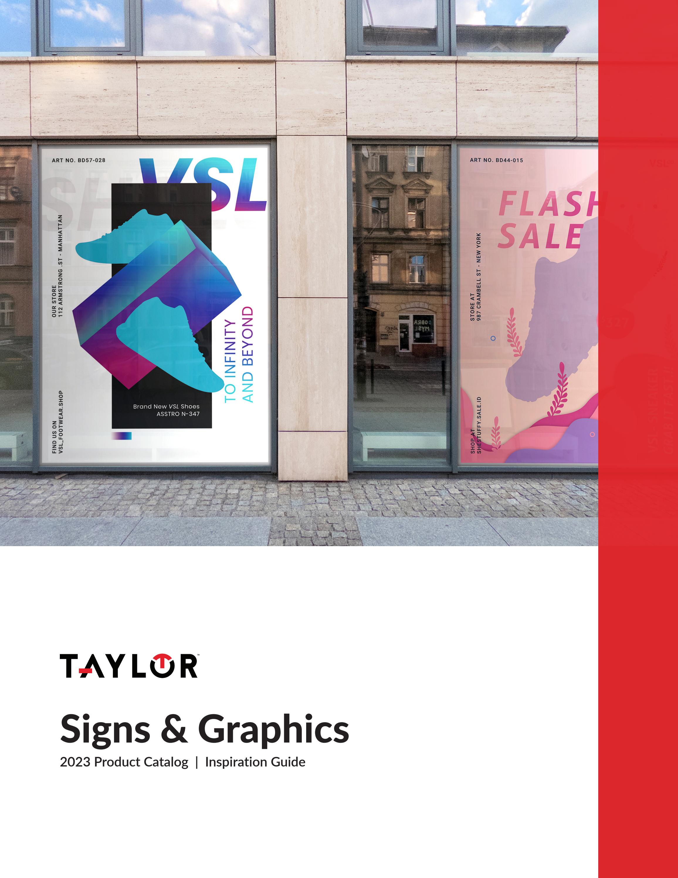 2023 Signs & Graphics Product Catalog by Taylor - Issuu