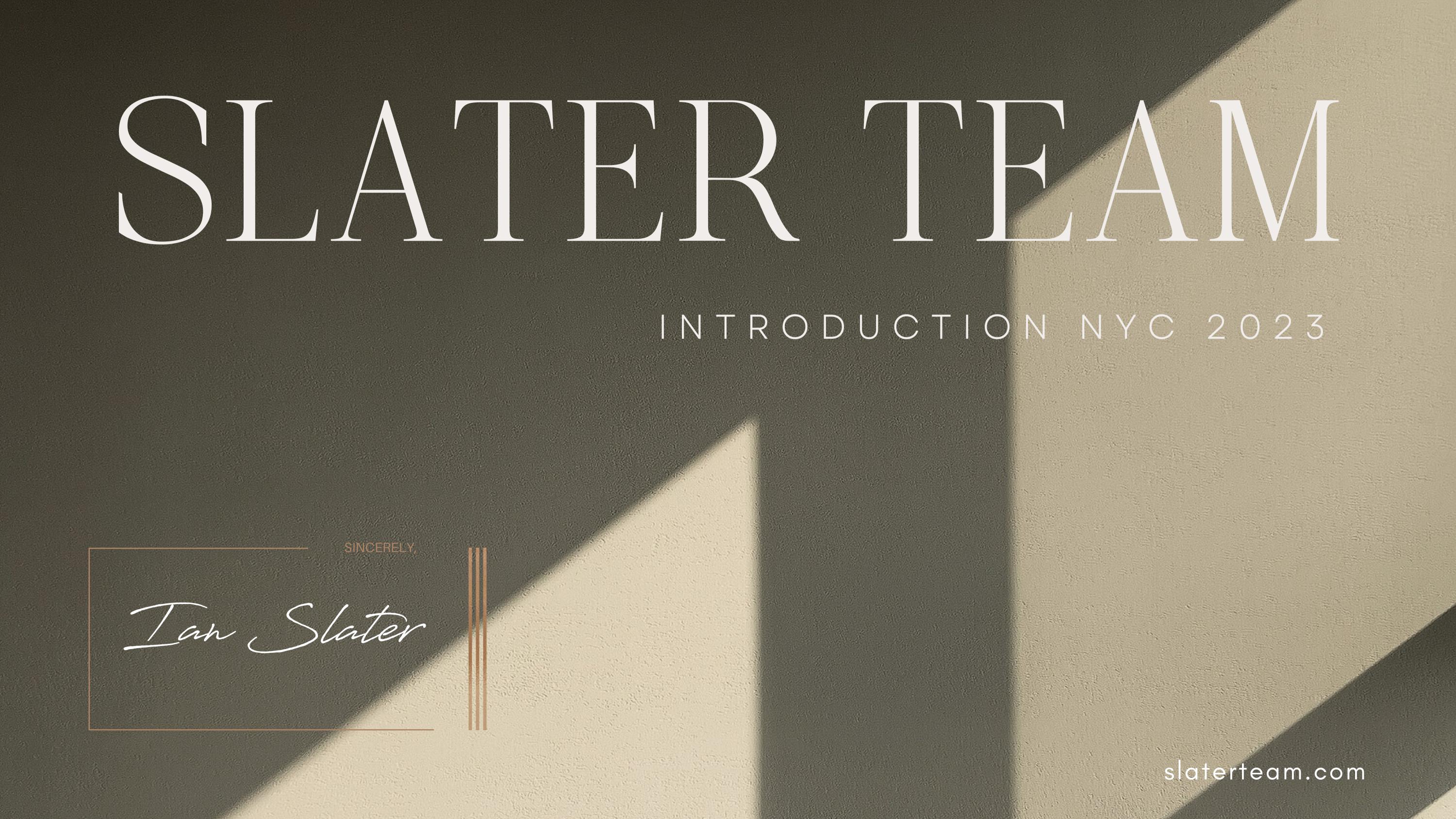 Slater Team About by Trove Parnters - Issuu