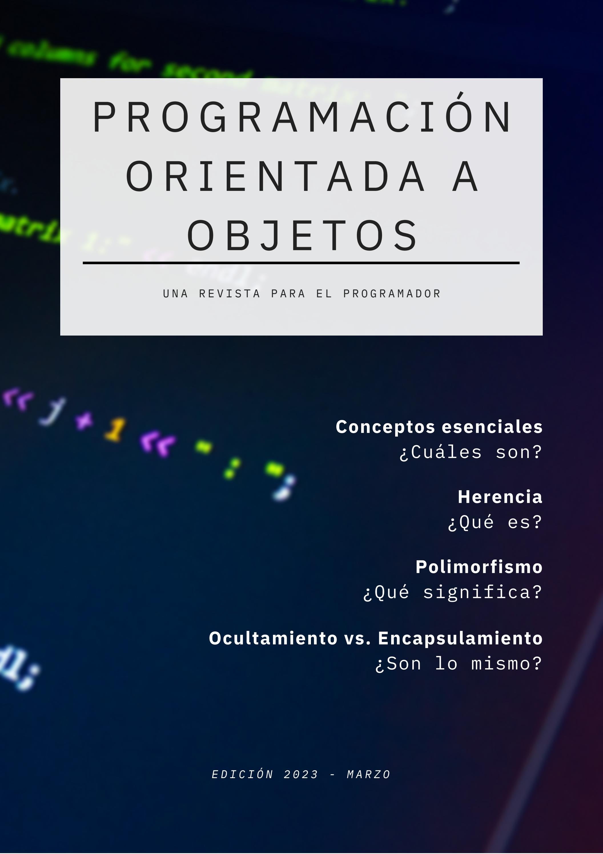 Programación Orientada a Objetos by Jorge Ramirez - Issuu