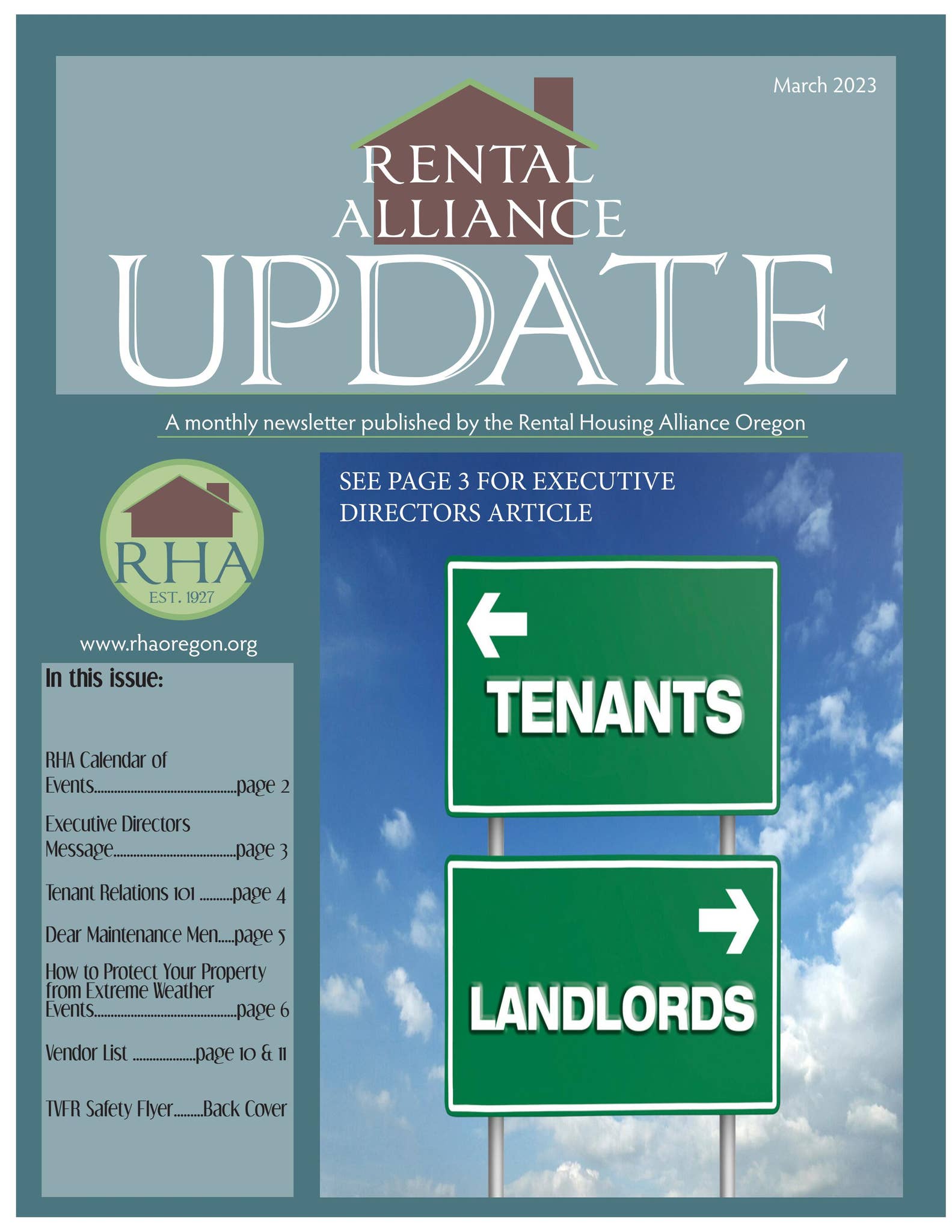 RHA Oregon March 2023 Update Newsletter by Cari Pierce - Issuu