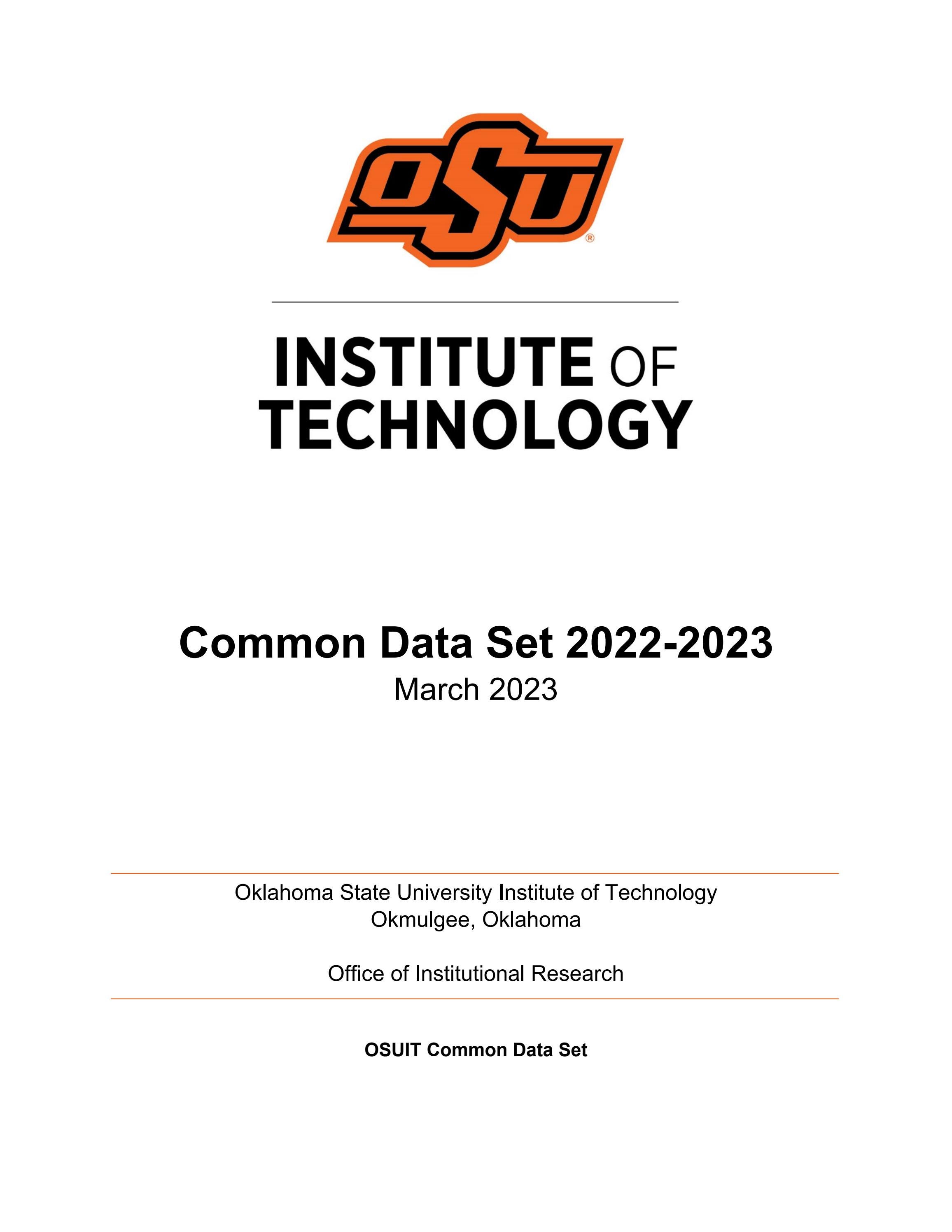 OSUIT Common Data Set 2022-2023 by Oklahoma State - Issuu