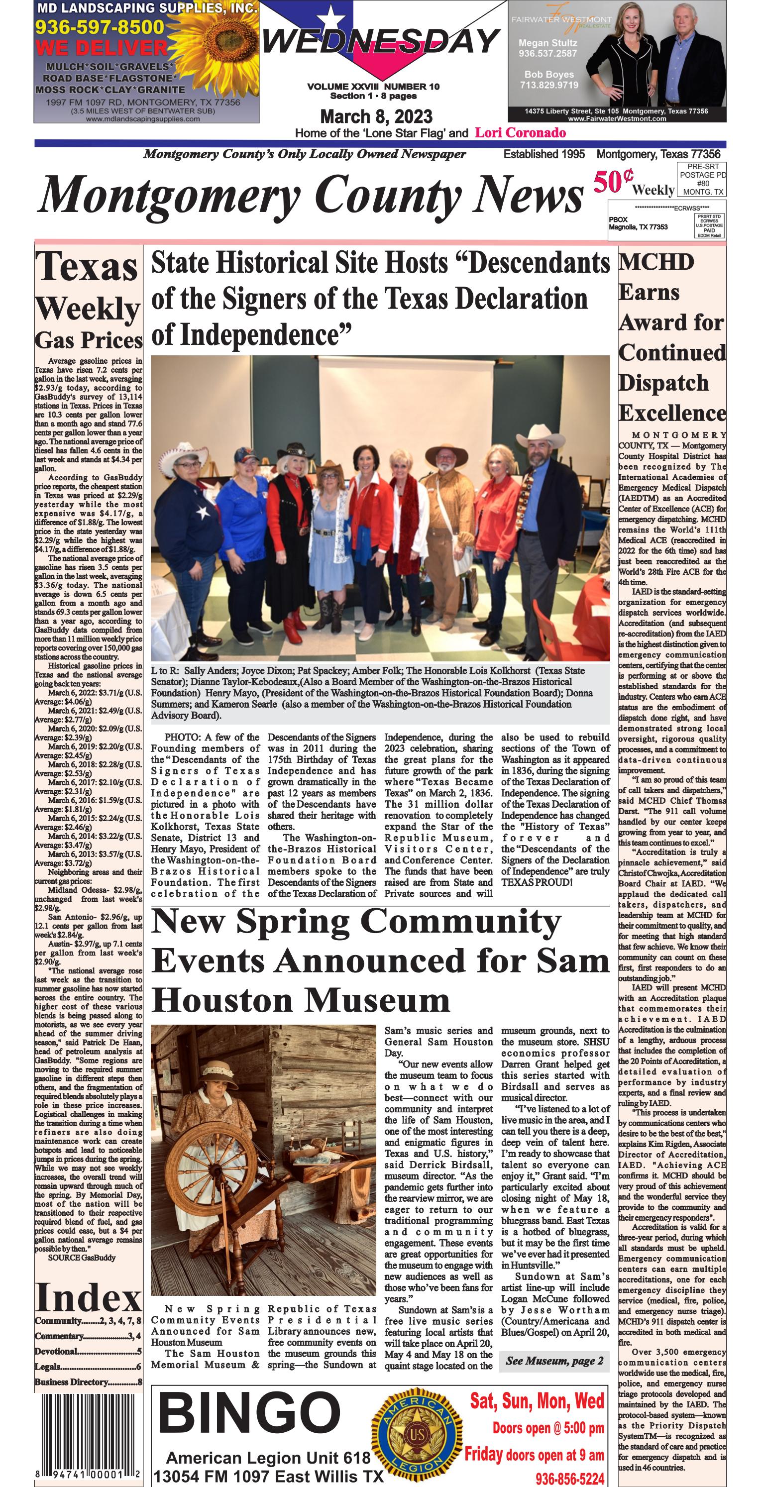 Montgomery County News, March 8, 2023 by Monte West - Issuu