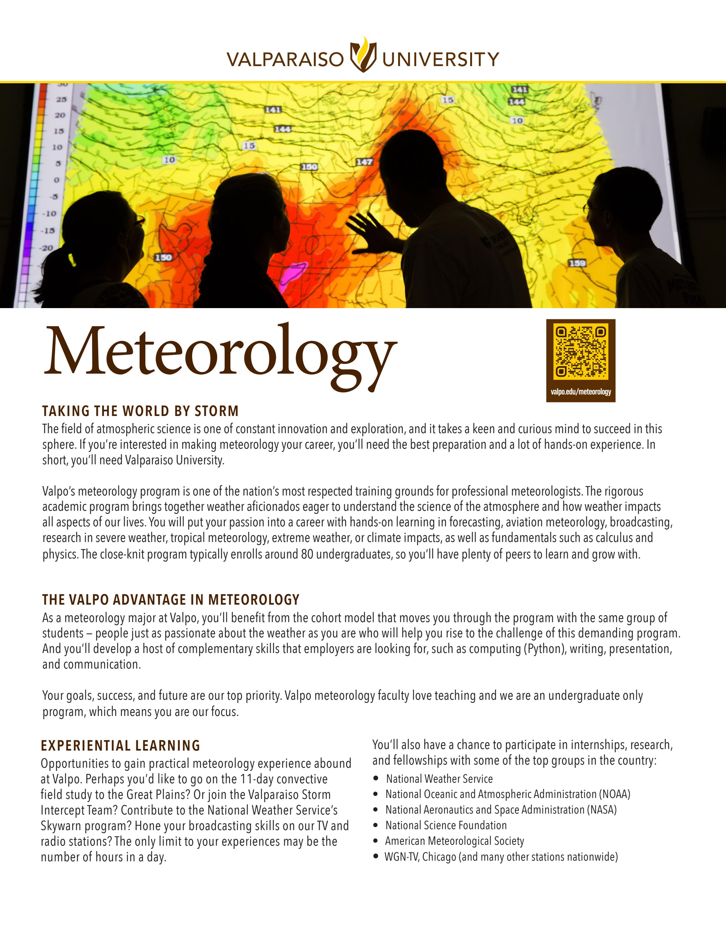 Meteorology One-Sheet | Valparaiso University by Valparaiso University ...