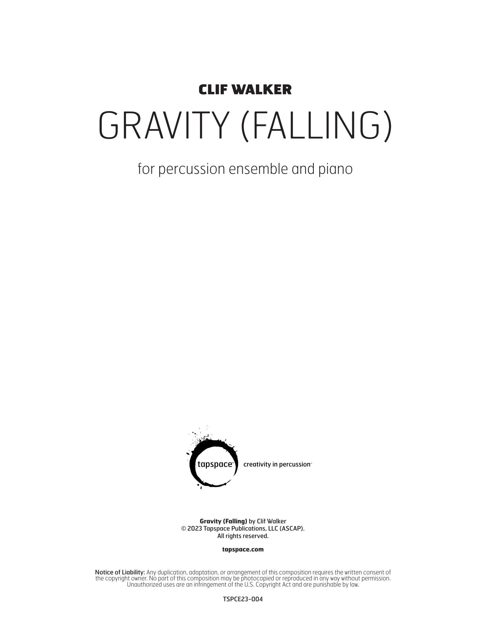 Gravity (Falling)-SAMPLE by Tapspace - Issuu