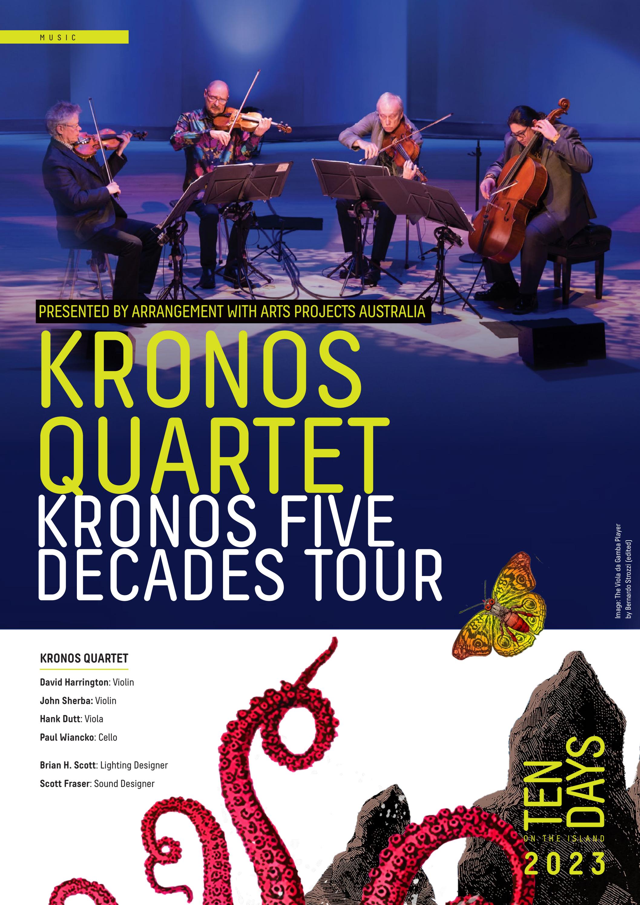 KRONOS Five Decades Tour program by tendaystas - Issuu