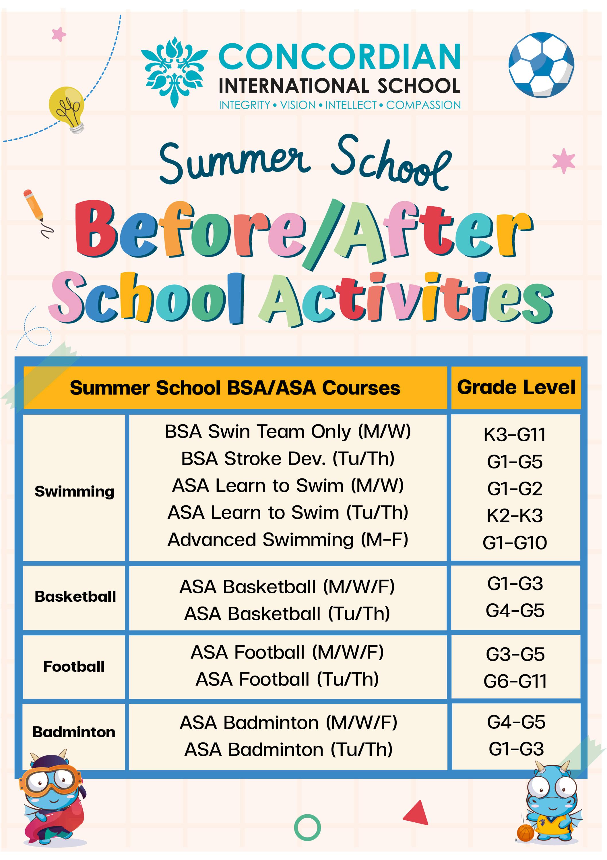Concordian - Summer - Before School / After School Activities by ...