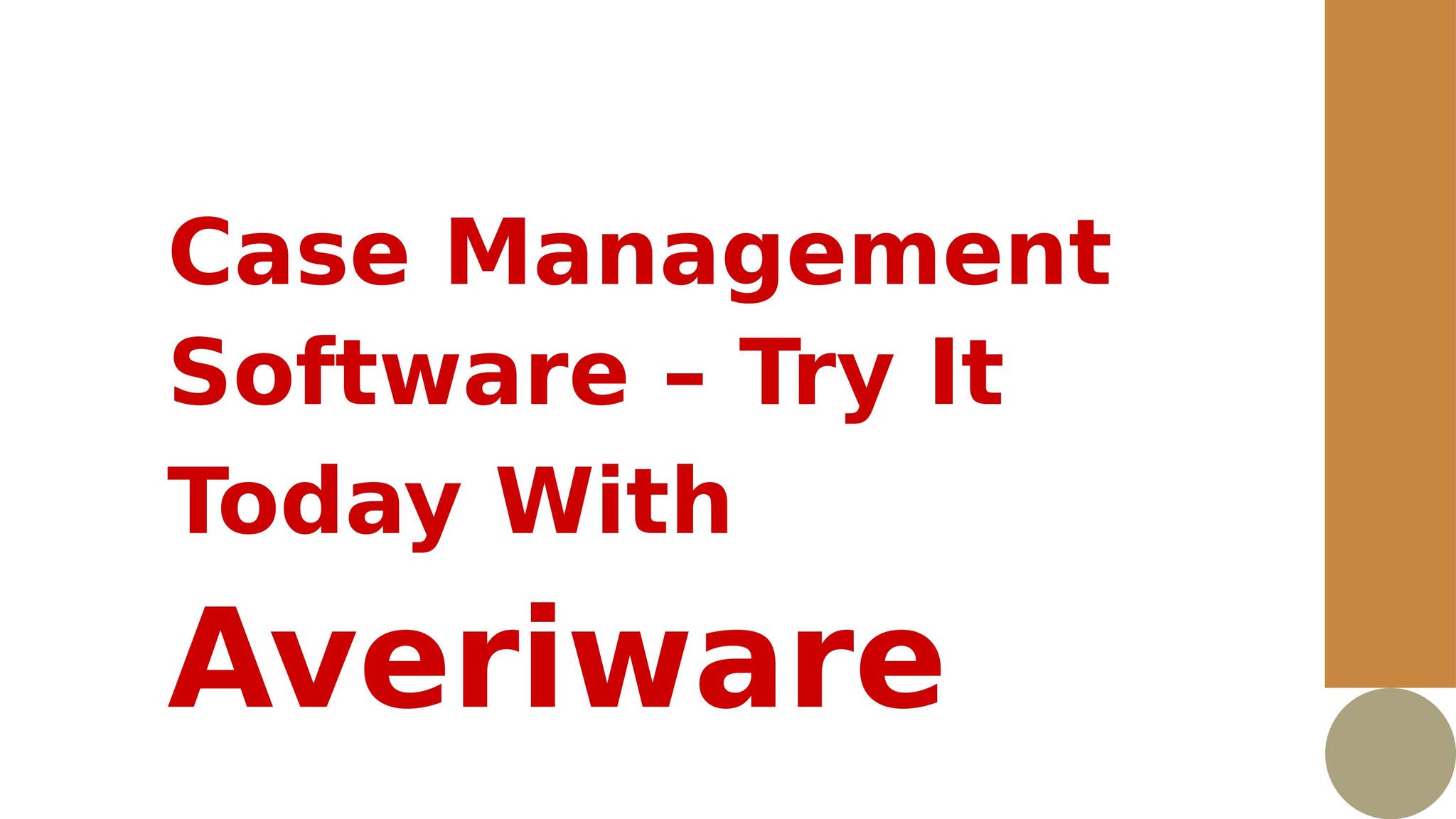 Case Management Software – Try It Today With Averiware by Averiware - Cloud ERP Software Company ...