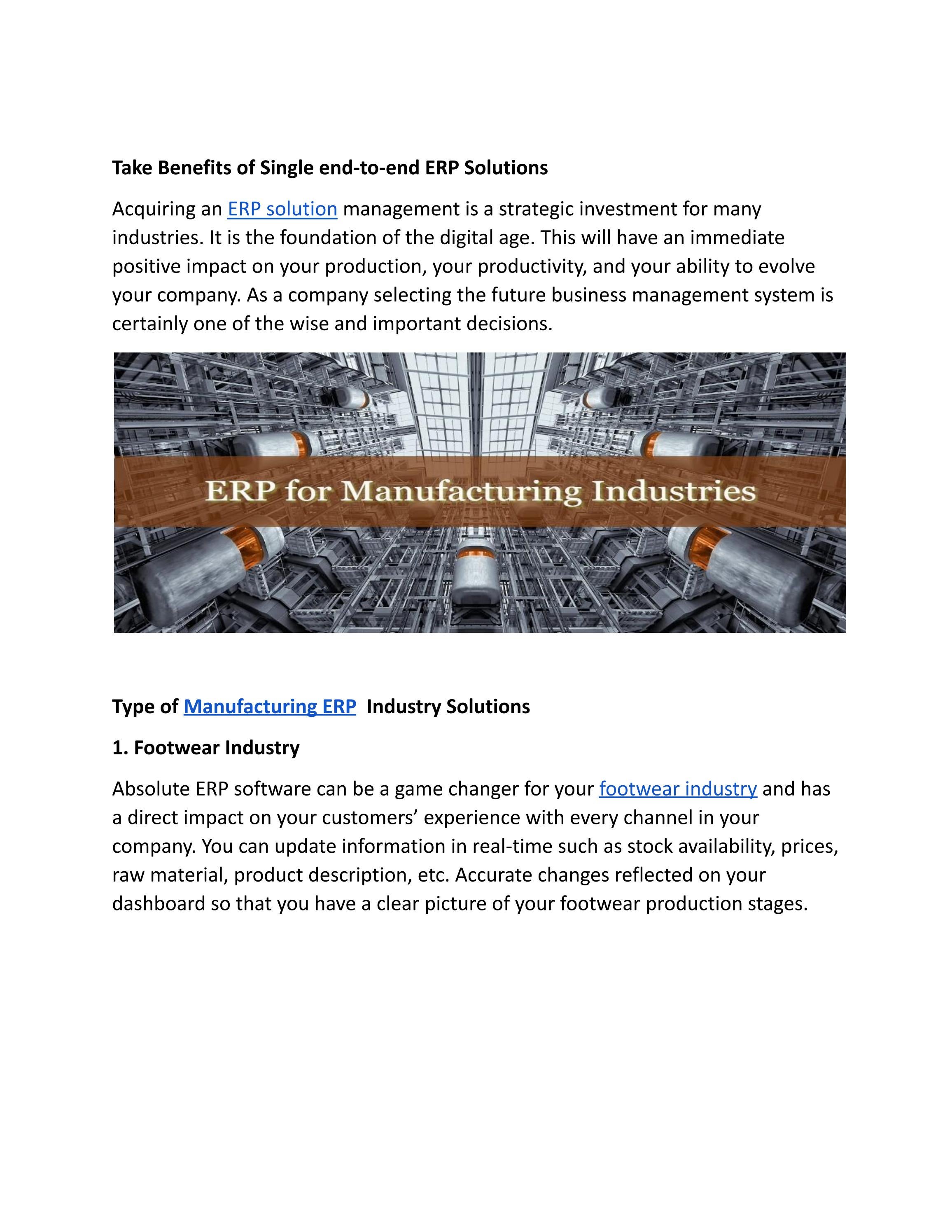 ERP For Manufacturing Industry by Absolute ERP - Issuu