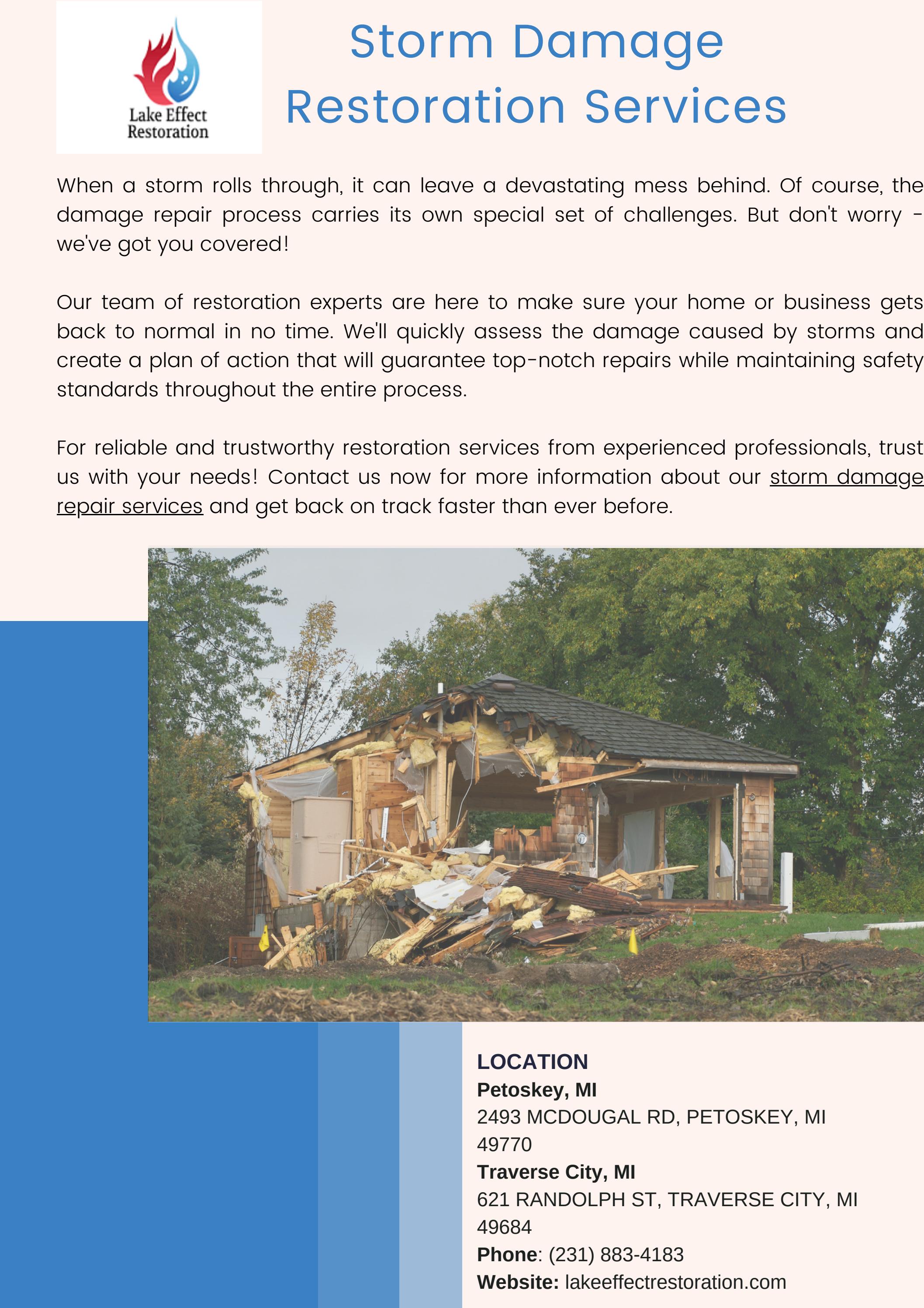 Storm Damage Restoration Services by Lake Effect Restoration - Issuu