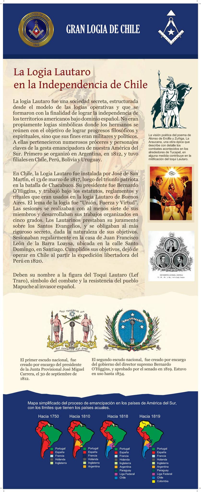 La Logia Lautaro en la Independencia de Chile by Gran Logia de Chile ...