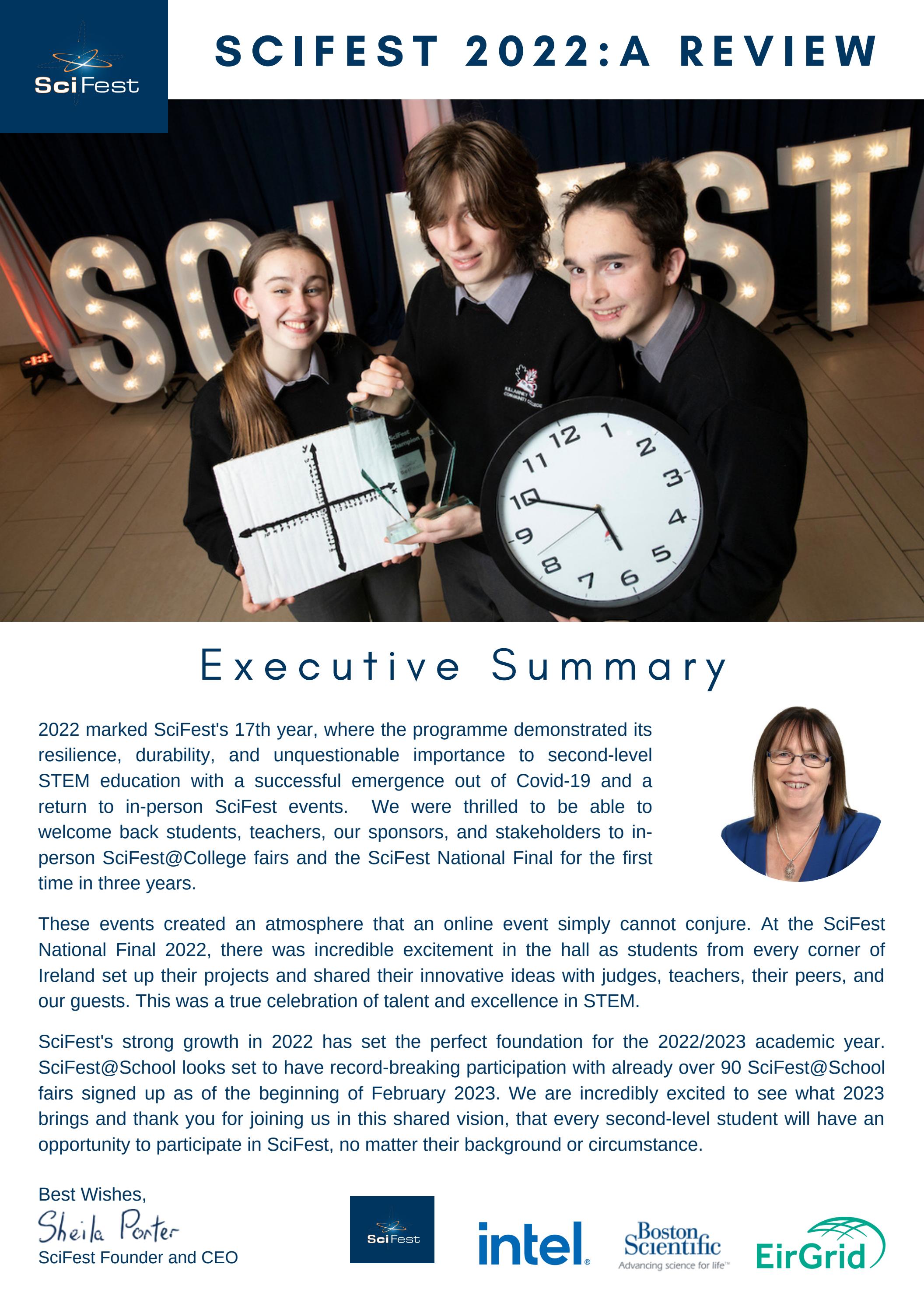 SciFest 2022: A Review by SciFest Ireland - Issuu