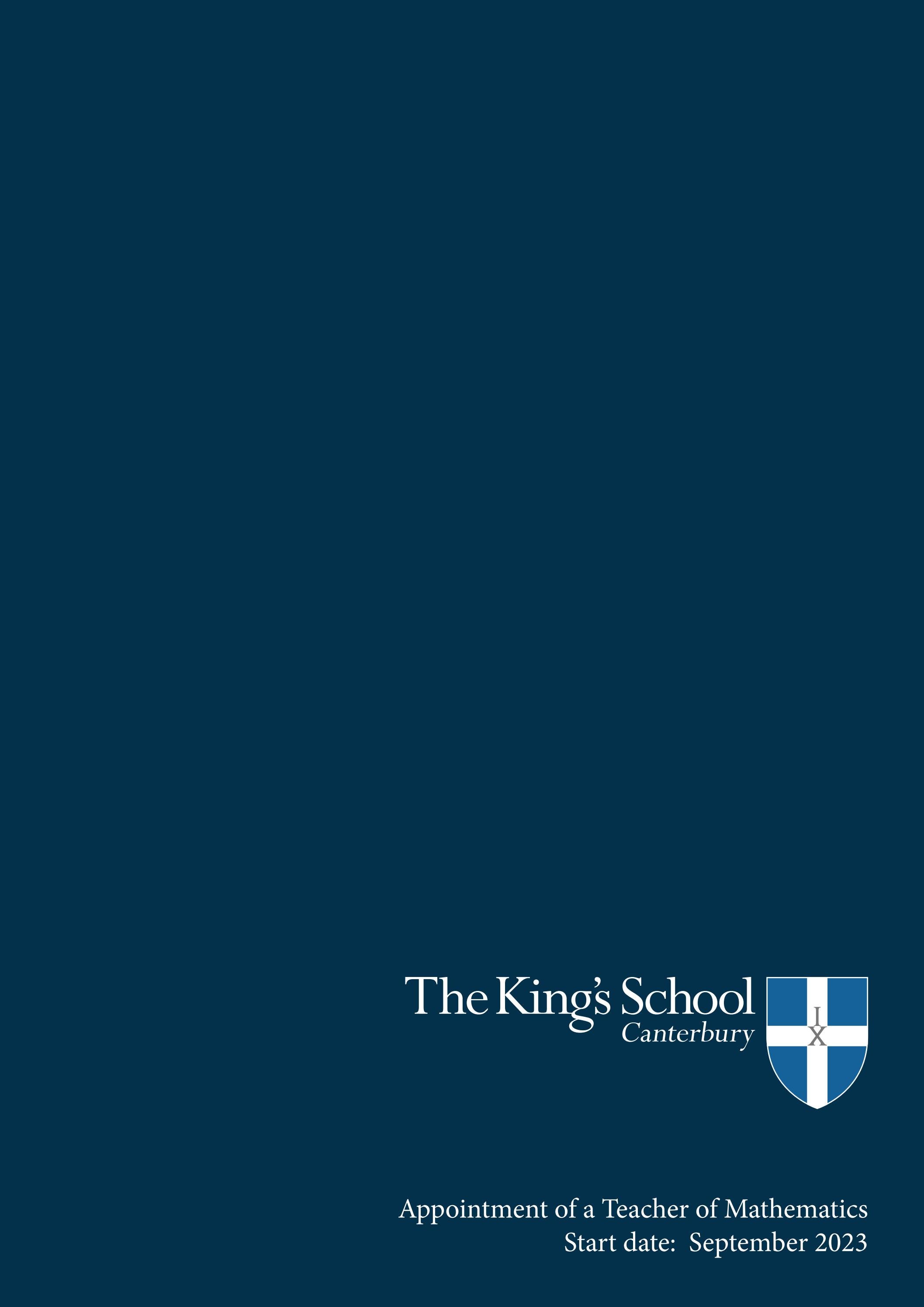 Teacher of Mathematics by OKS Association | The King's School ...