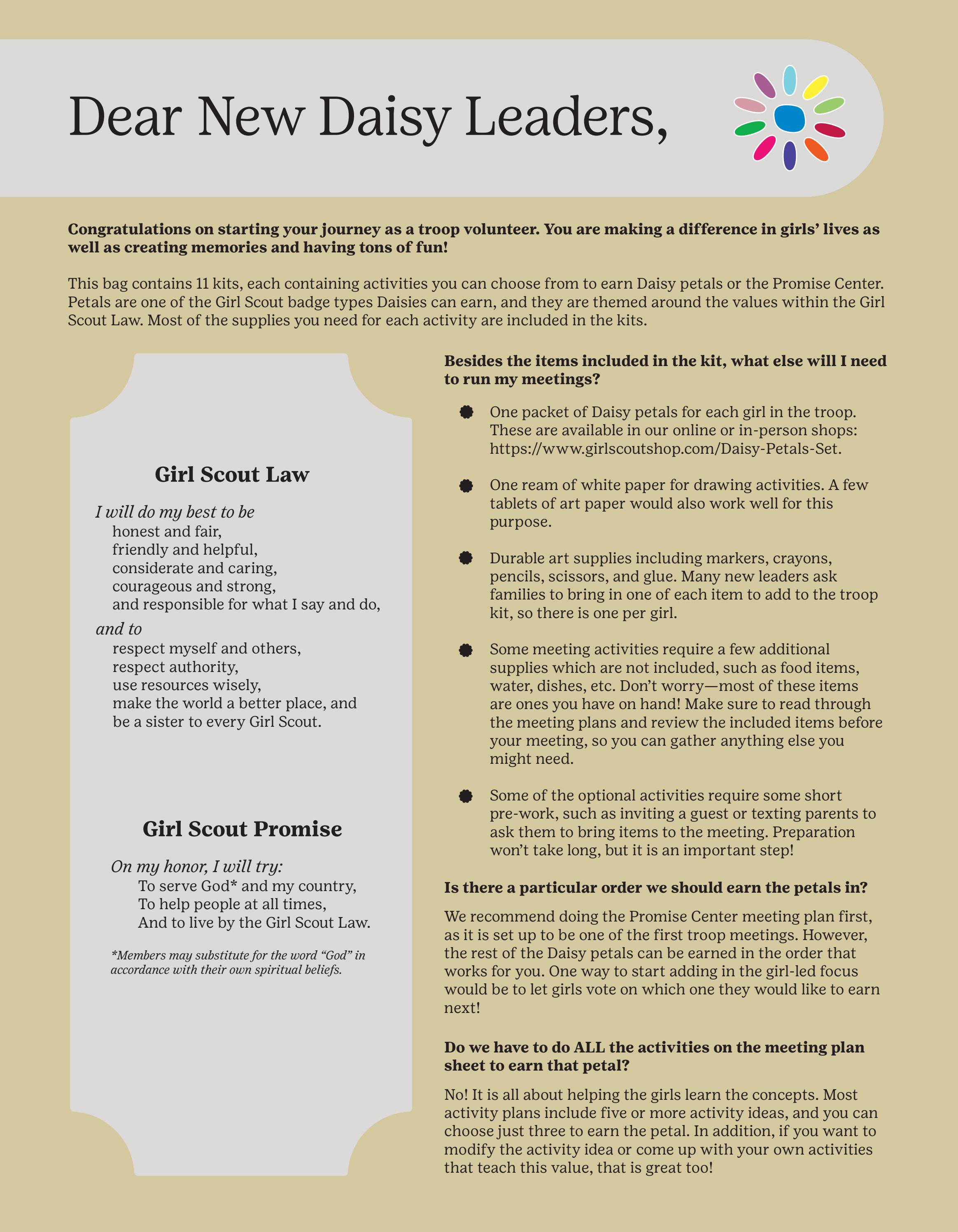 Daisy Kit - Introduction by Girl Scouts of the Northwestern Great Lakes ...