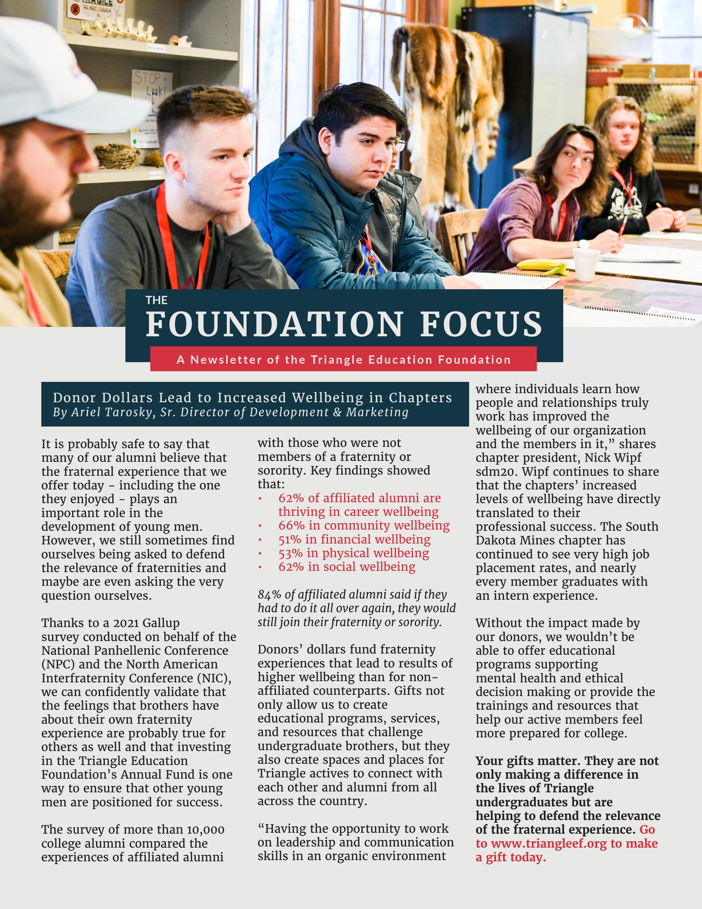 Foundation Focus: Spring 2023 by Triangle Education Foundation - Issuu