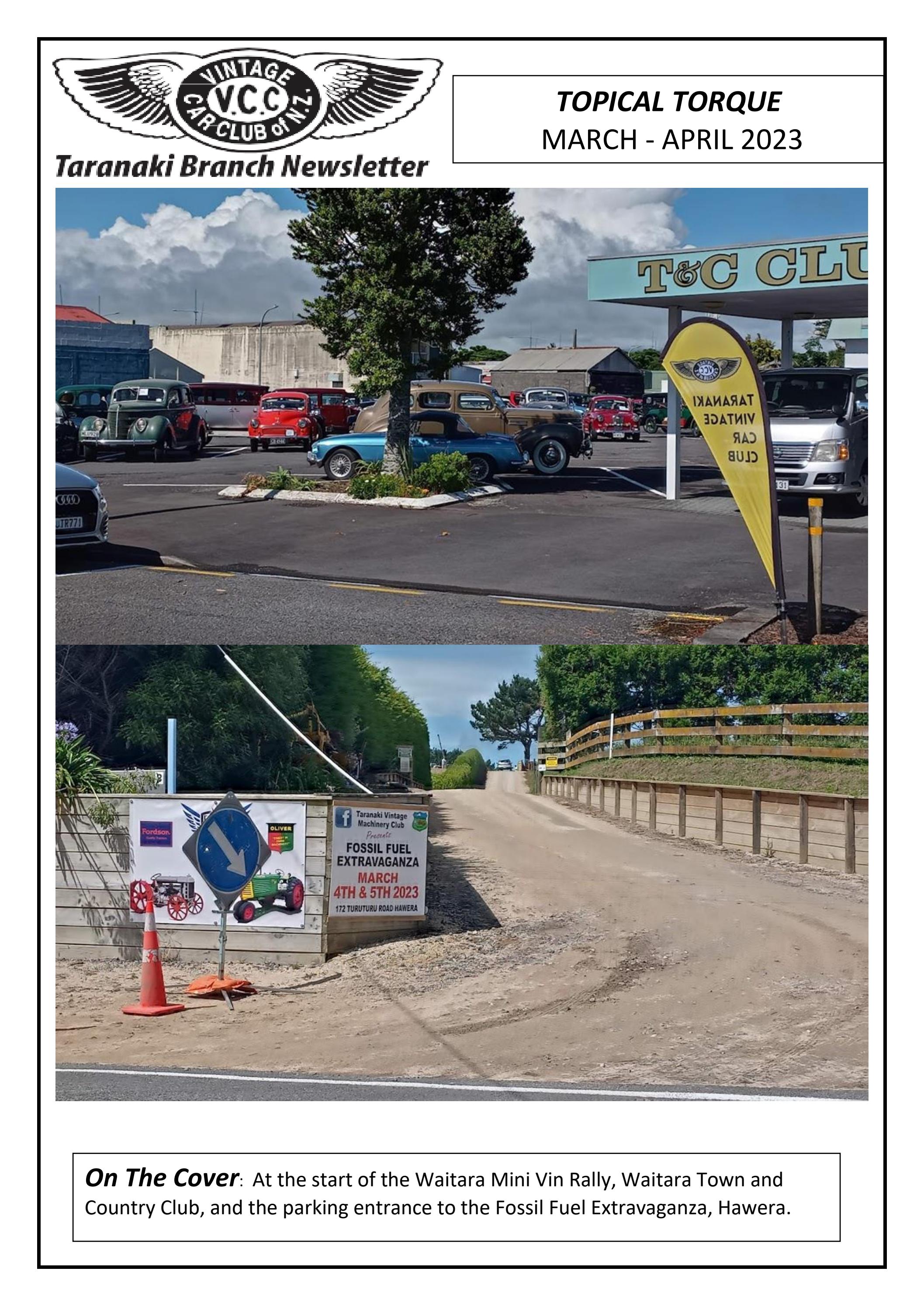 VCC TARANAKI TORQUE MARCH 2023 by Vintage Car Club of New Zealand - Issuu