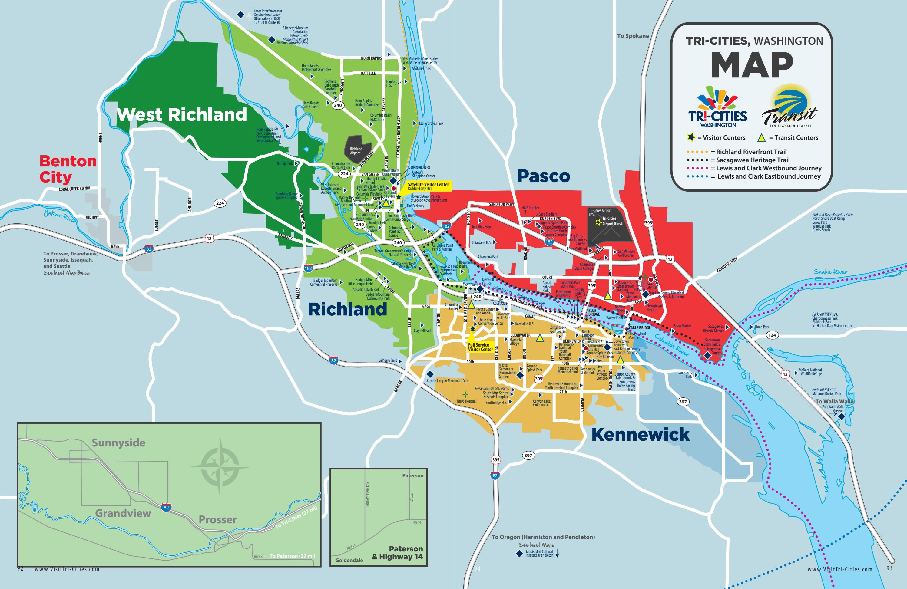 Visit Tri-Cities General Map by Visit Tri-Cities - Issuu