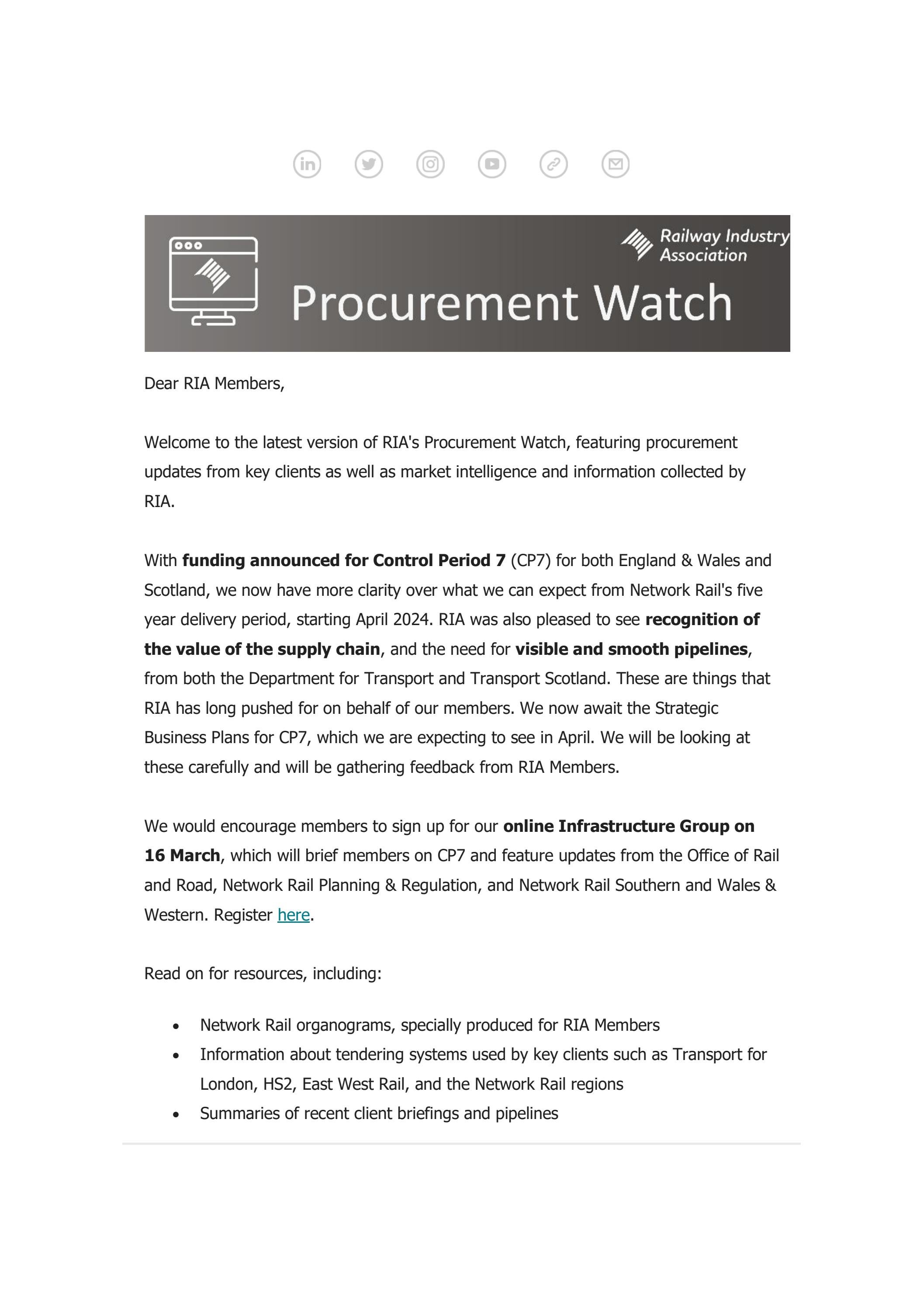 Procurement Watch 2023 by Railway Industry Association - Issuu