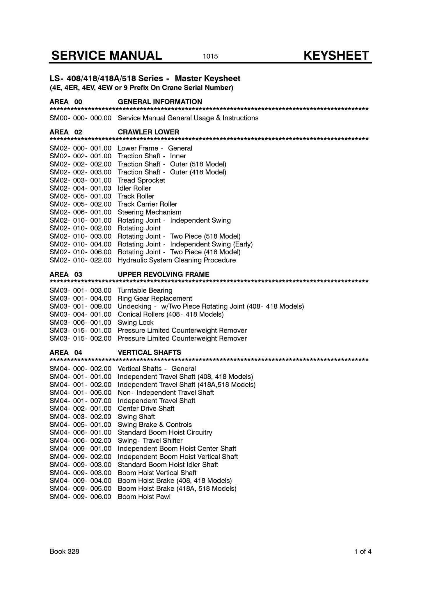 Link Belt Crane LS-418A Service Manual by Heavy Equipment Manual - Issuu