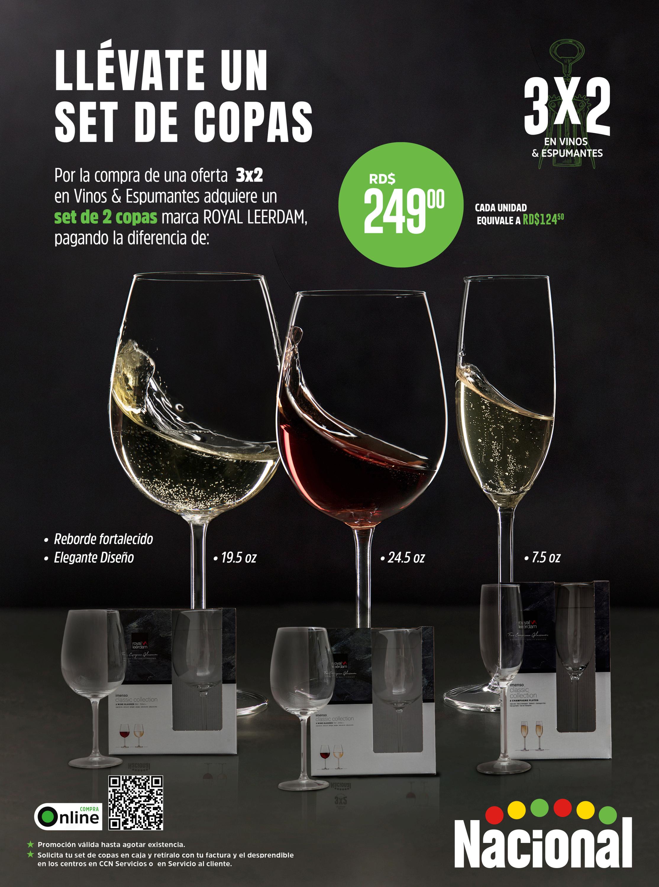Promoción Copas 3x2 Vinos y Espumantes - SMN by Centro Cuesta Nacional ...