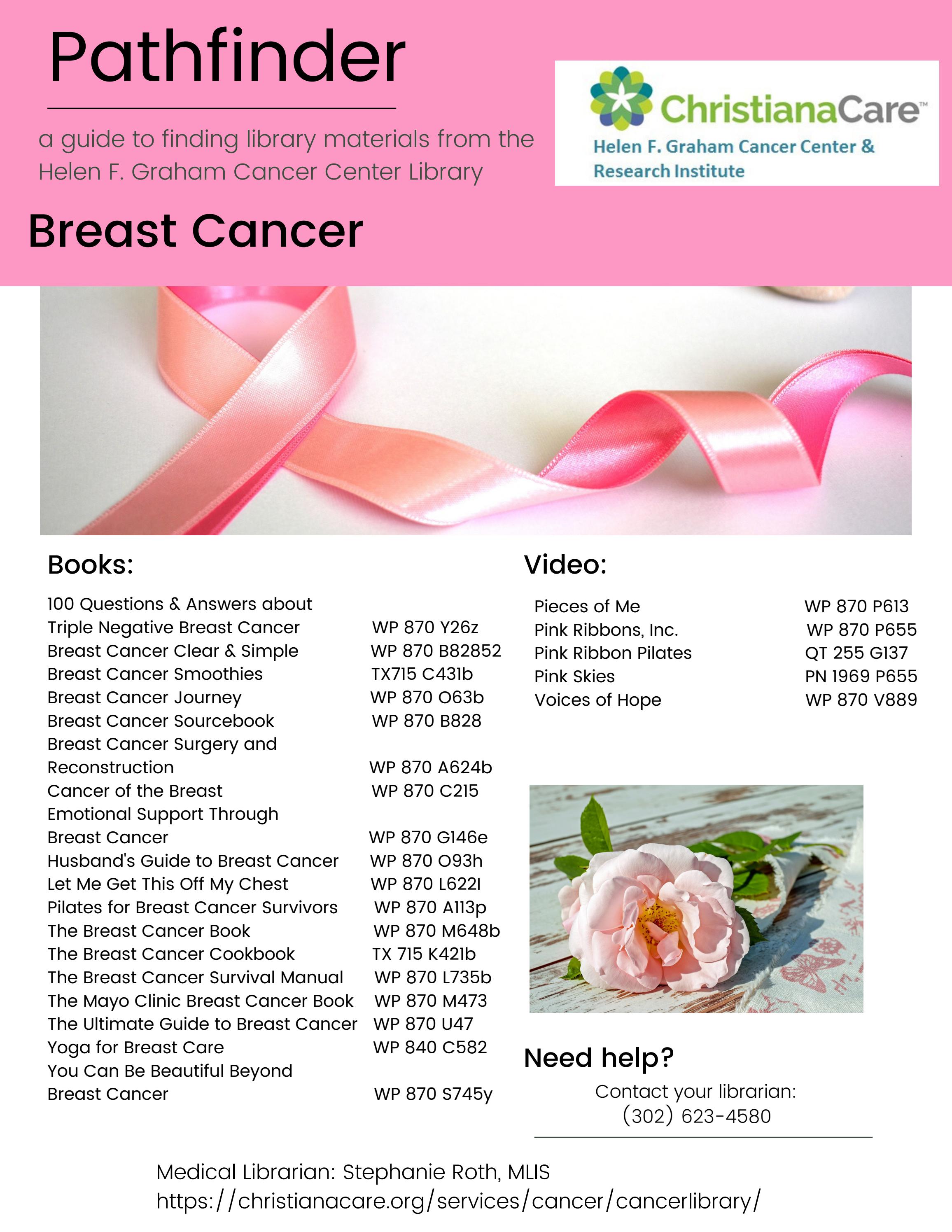 Breast Cancer Pathfinder by Helen F. Graham Cancer Center Library ...