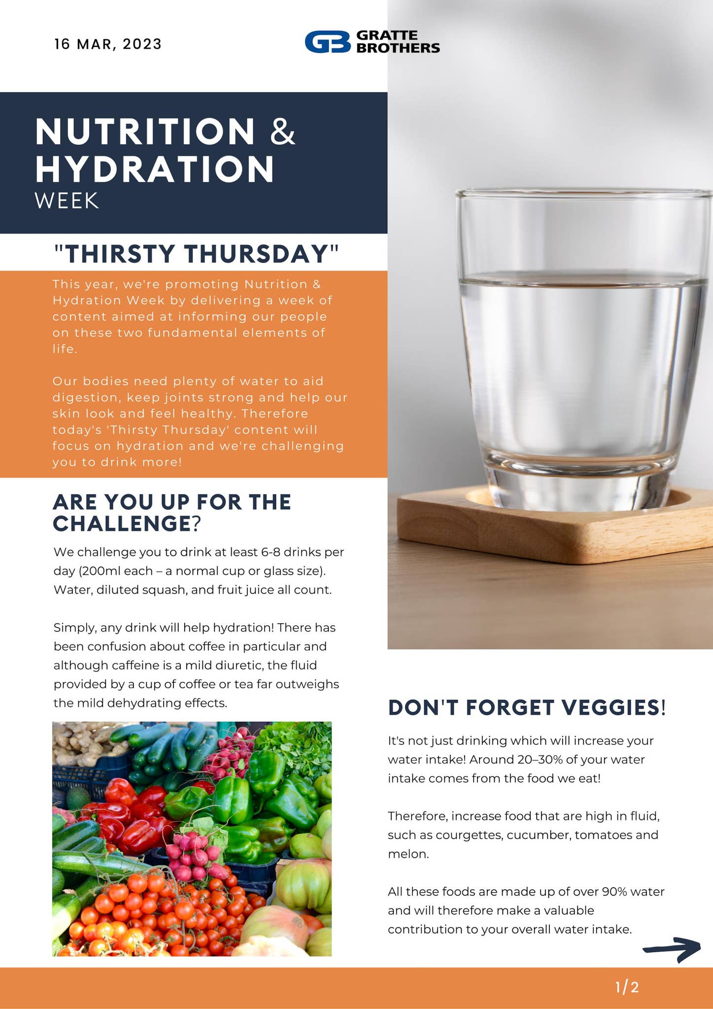 Nutrition & Hydration Week | Thursday by grattebrothers - Issuu