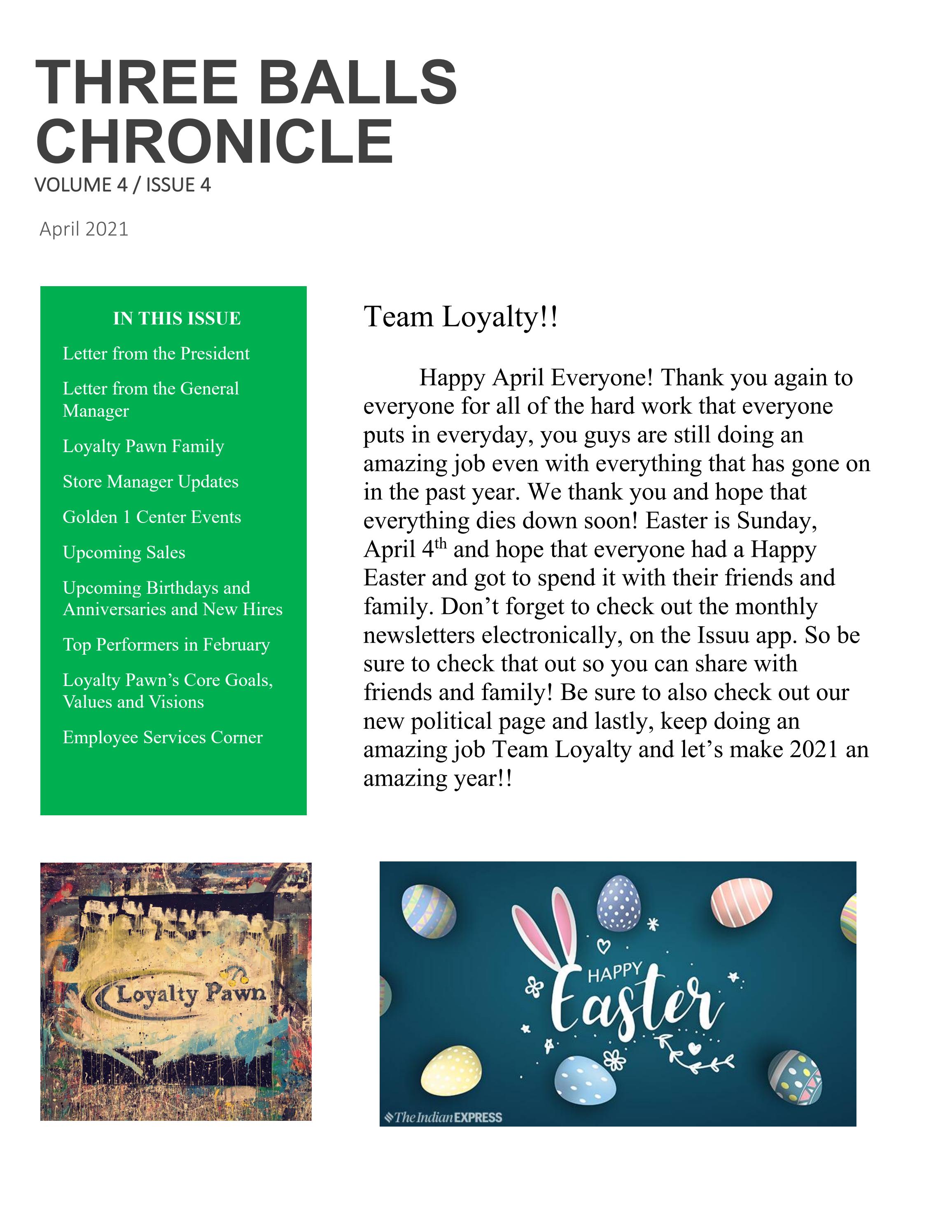 Loyalty Pawn's Three Balls Chronicle Volume 4 Issue 4 by Loyalty Pawn ...