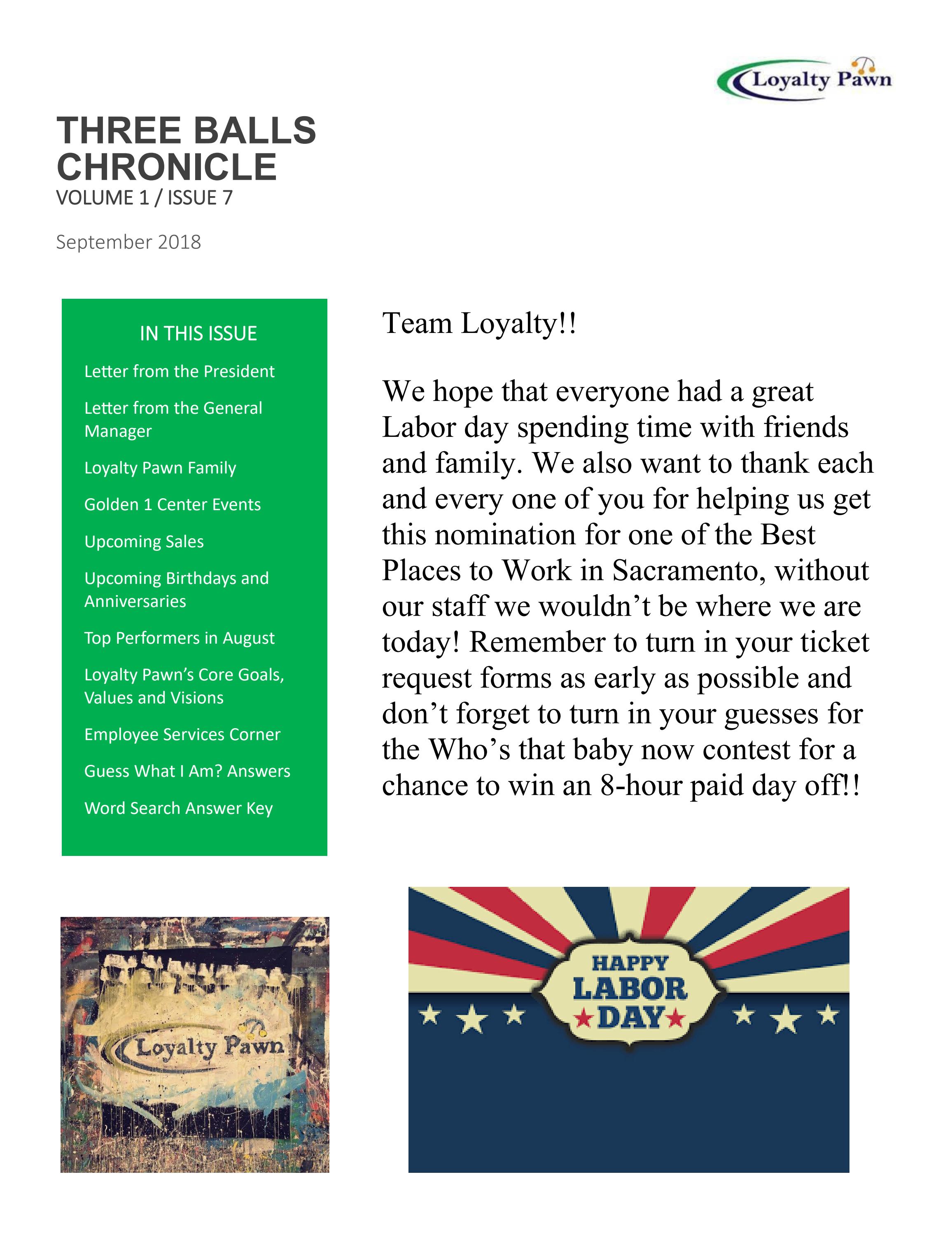 Loyalty Pawn's Three Balls Chronicle Volume 1 Issue 7 by Loyalty Pawn ...