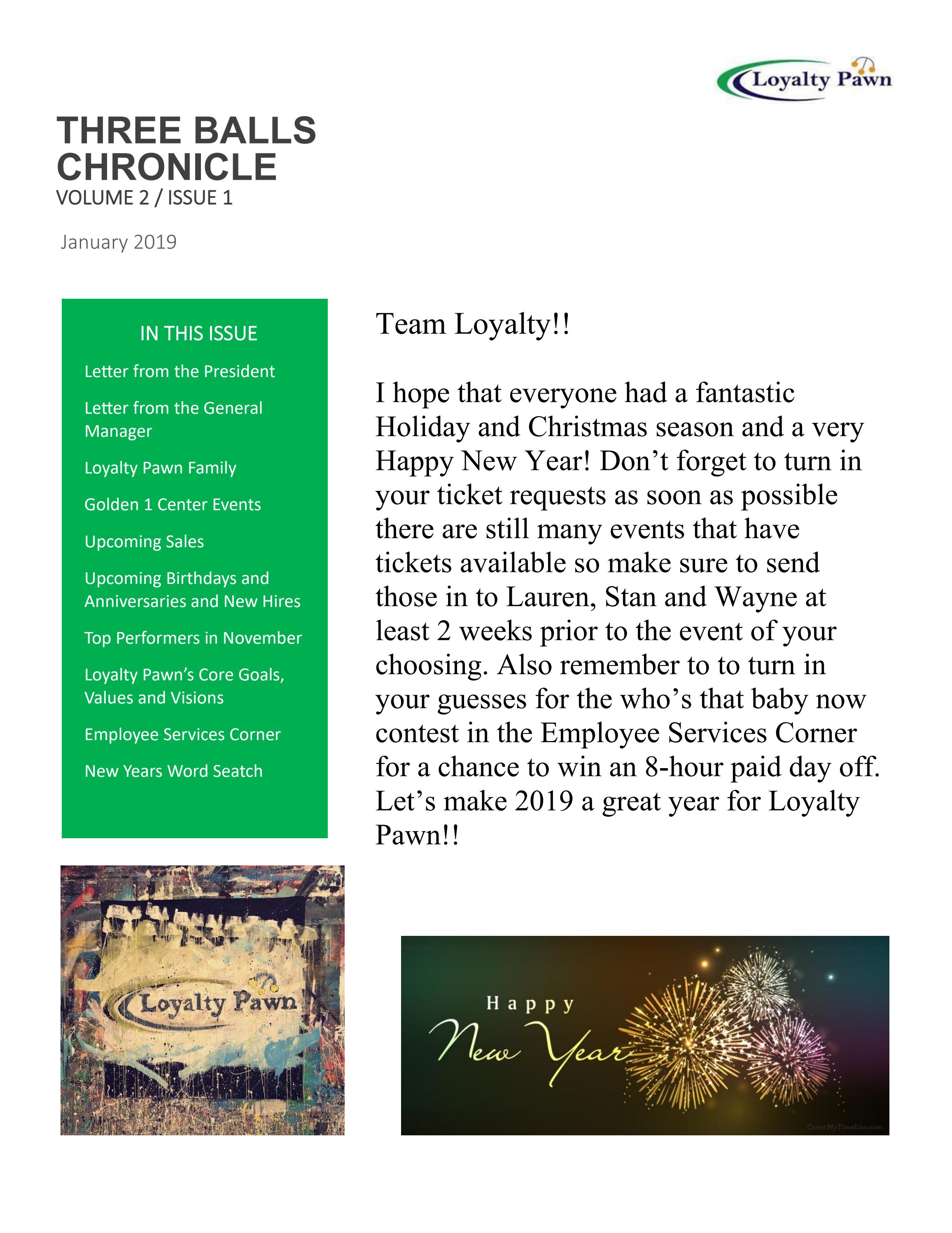 Loyalty Pawn's Three Balls Chronicle Volume 2 Issue 1 by Loyalty Pawn ...