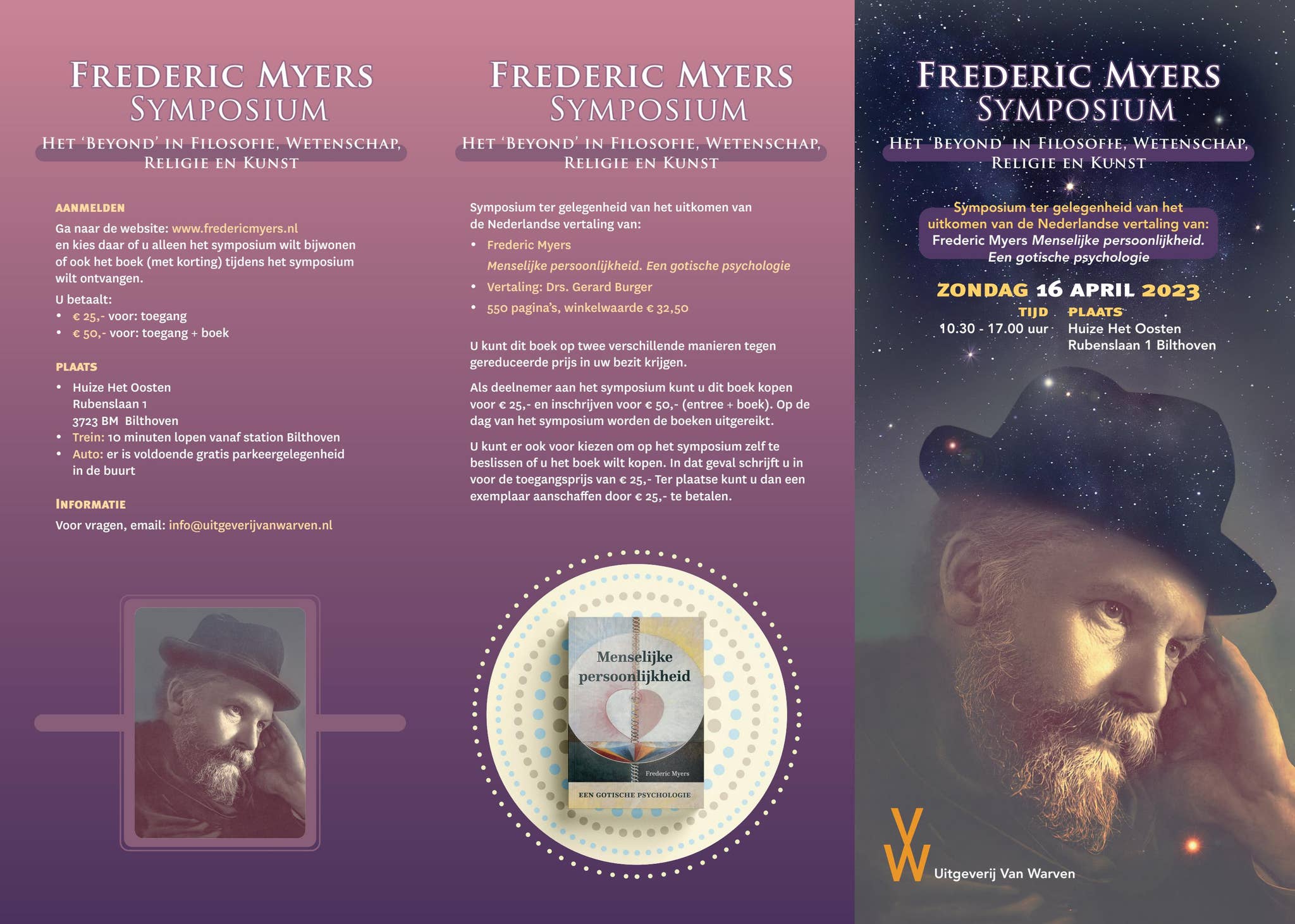 16 april - Frederic Myers Symposium by Uitgeverij van Warven - Issuu