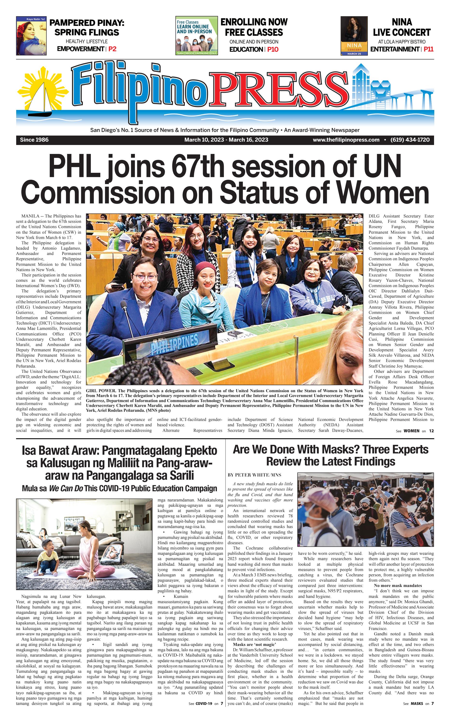 The Filipino Press: March 10-16, 2023 by The Filipino Press - Issuu