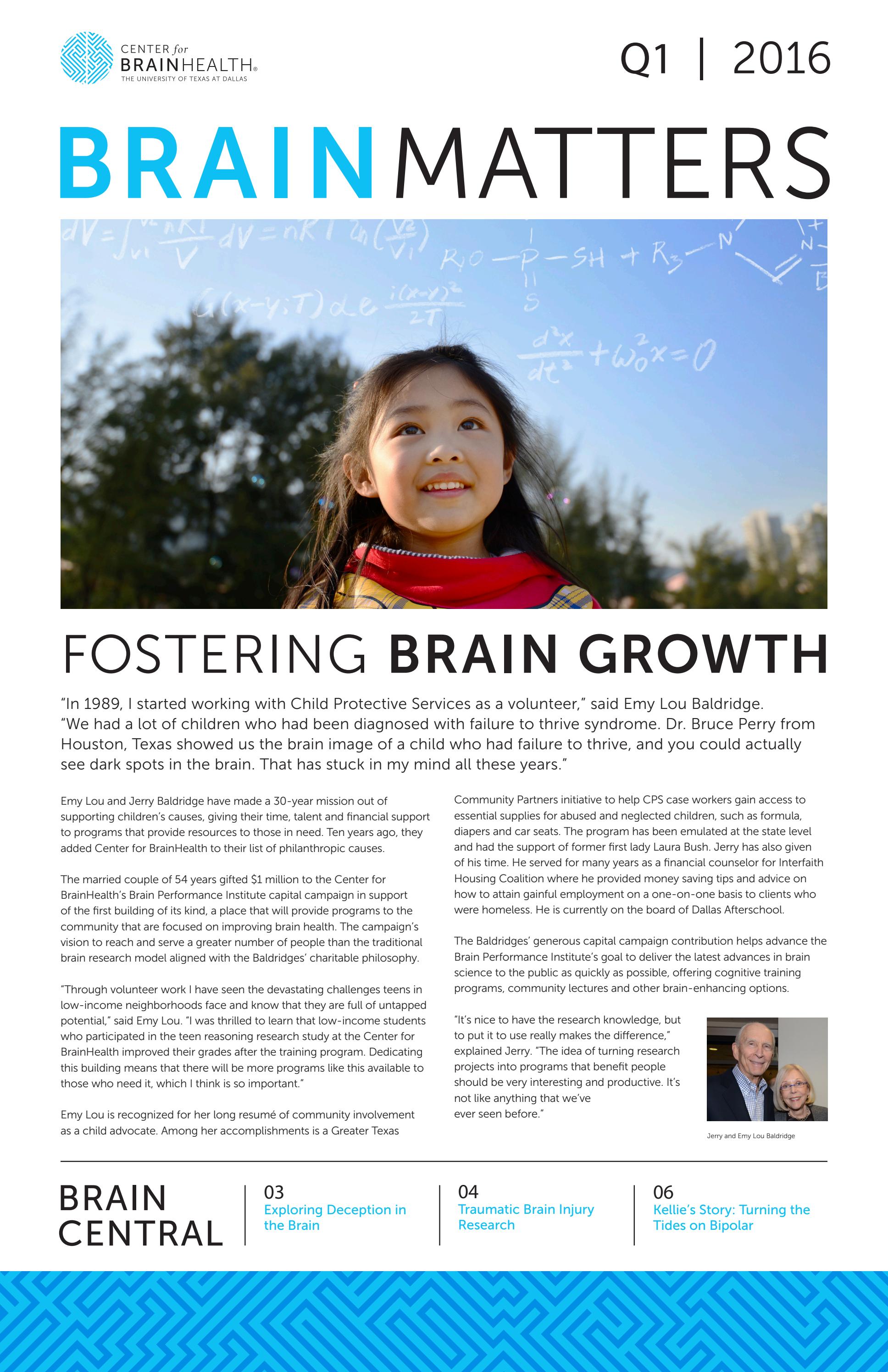 Newsletter Q1 2016 by BrainHealth - Issuu