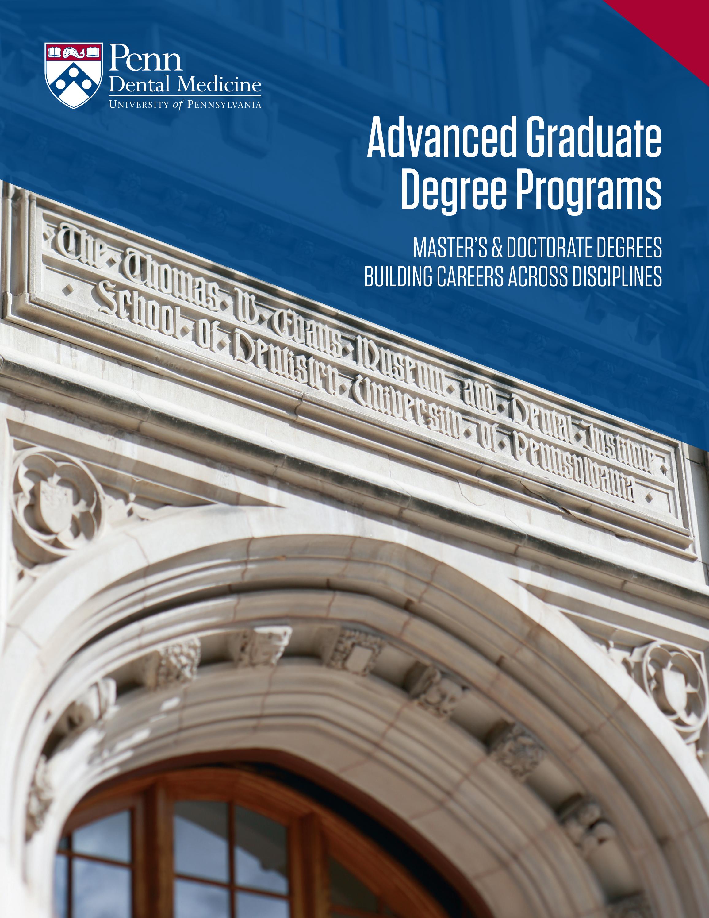 Advanced Graduate Degree Programs by Penn Dental Medicine - Issuu